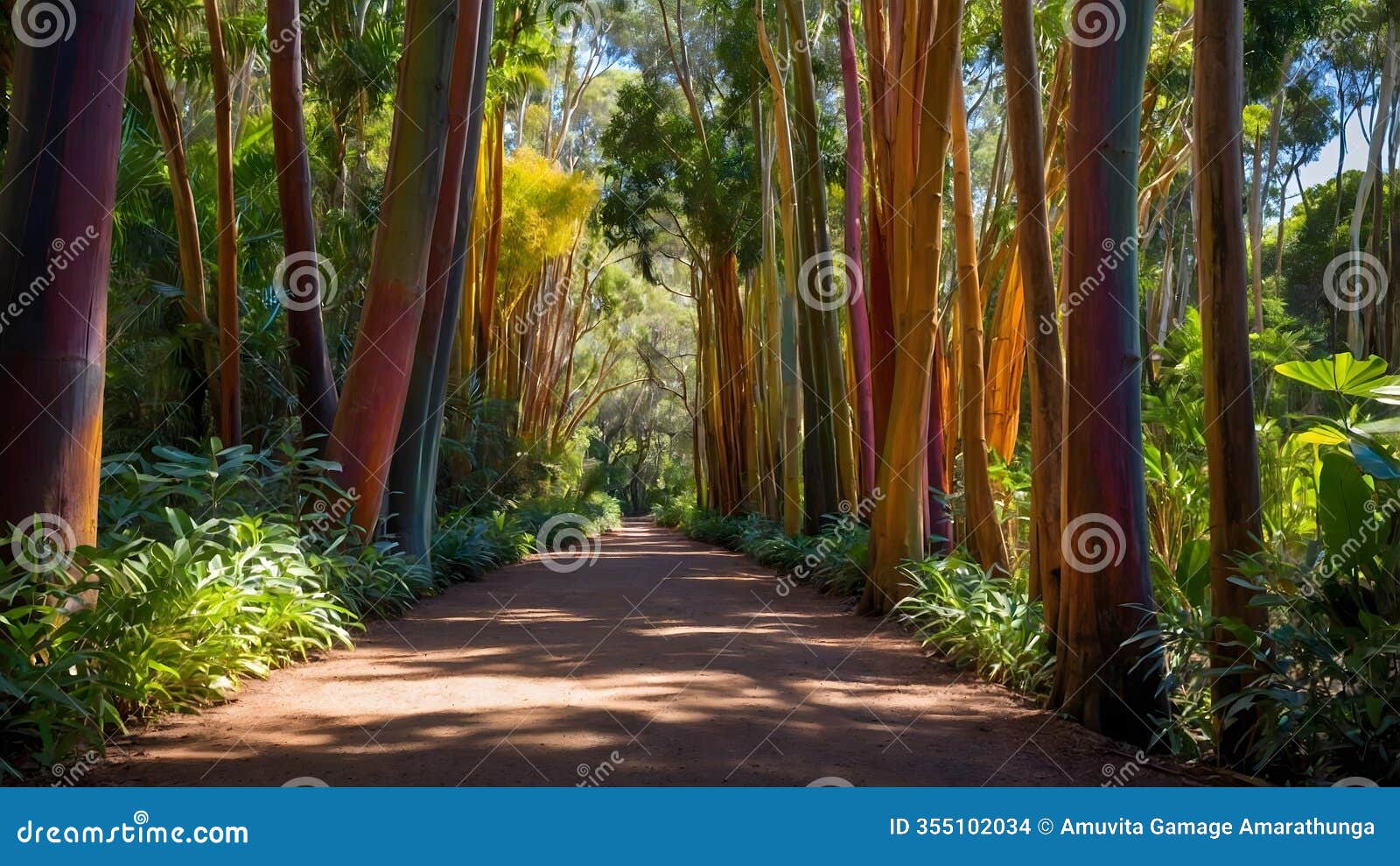 Exploring Tranquility: a Winding Path through the Colorful Rainbow ...