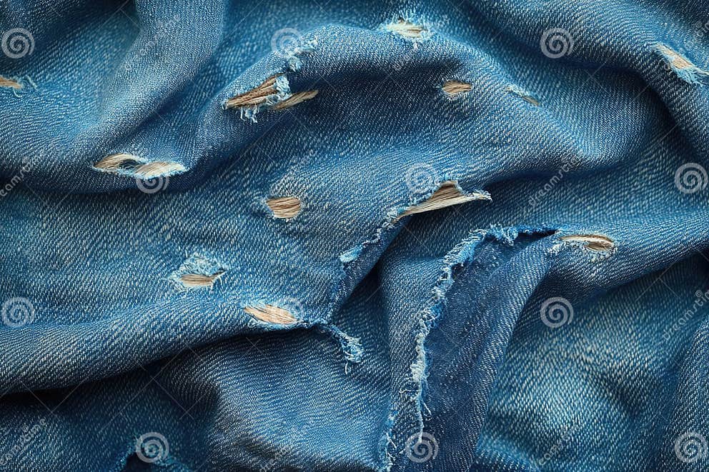 Exploring the Unique Texture of Ripped Denim Fabric in Garment Construc ...