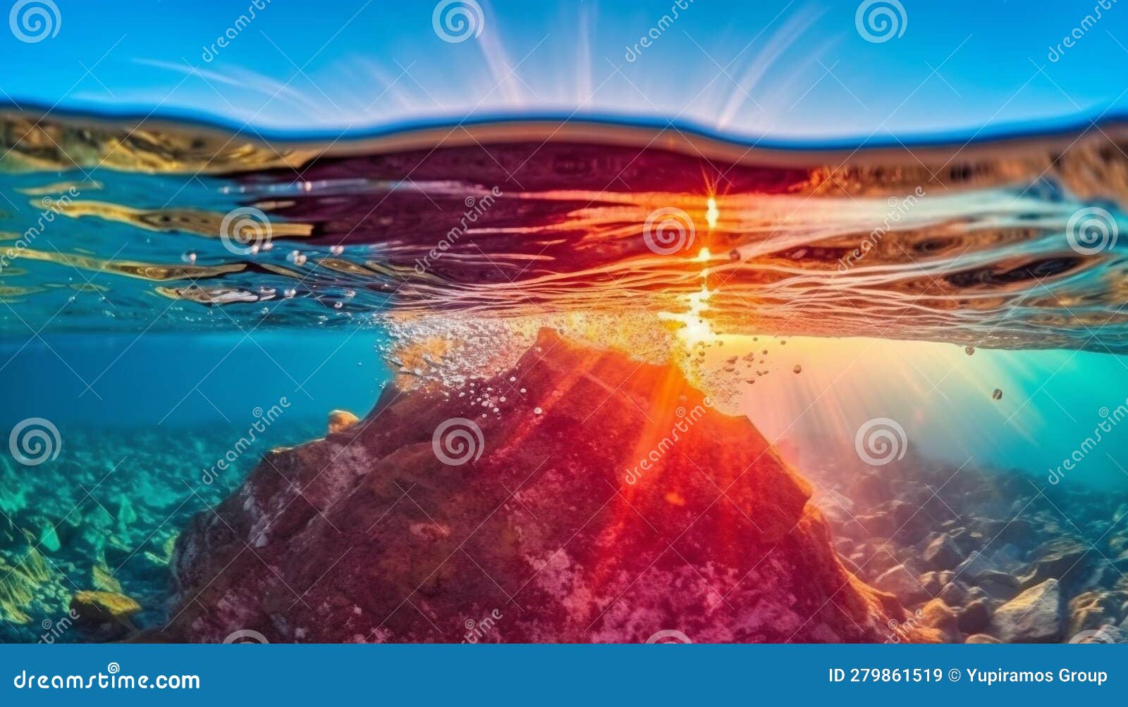 Exploring the Vibrant Underwater World of the Red Sea Reef Generated by ...