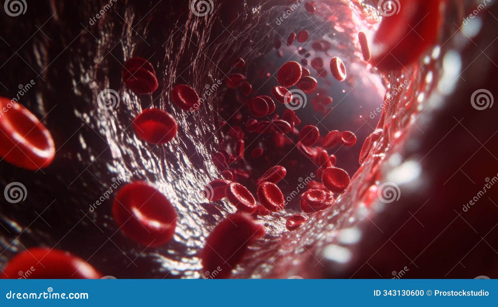 Exploring the Vivid Flow of Red Blood Cells within a Human Blood Vessel ...