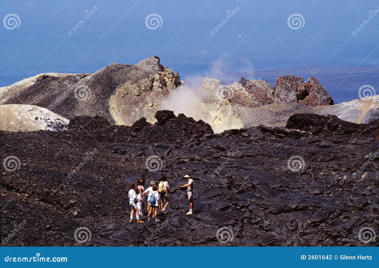 Exploring a volcano stock photo. Image of volcano, risky - 2601642