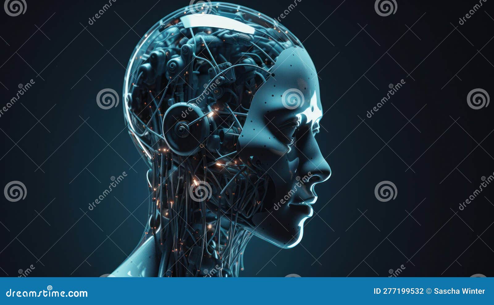 Exploring the World of Artificial Intelligence. Generative AI Stock ...