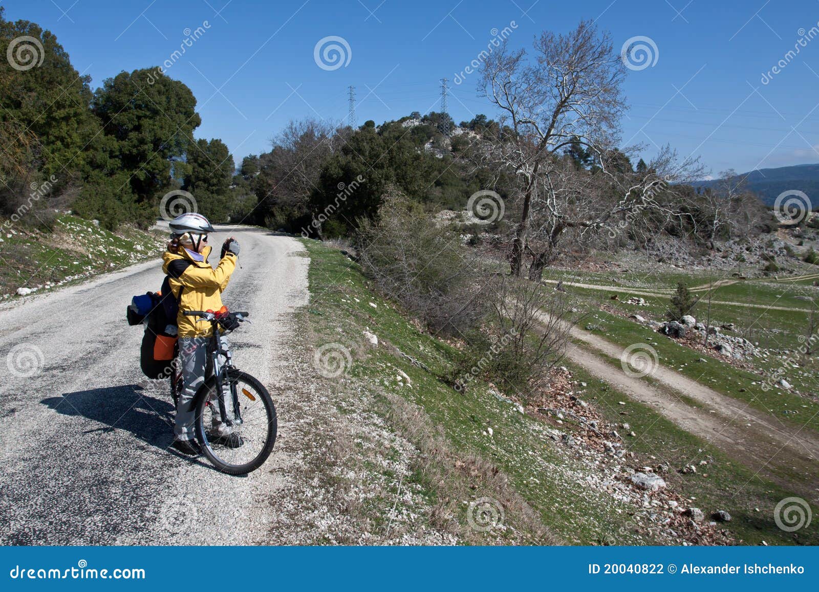 Exploring the World by Bicycle. Stock Photo - Image of outdoors ...