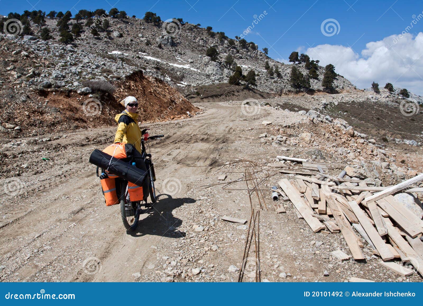 Exploring the World by Bicycle. Stock Photo - Image of blue, cyclist ...
