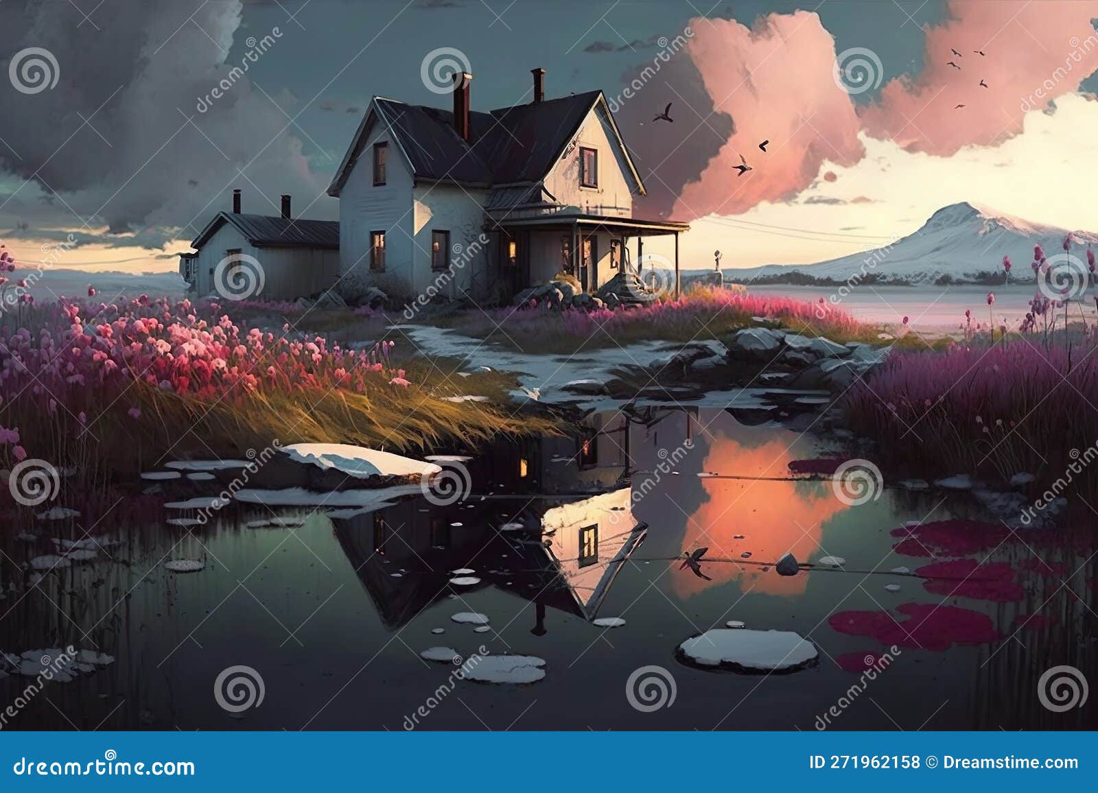 Exploring a World of Color in Abstract Art AI Generated Illustration ...