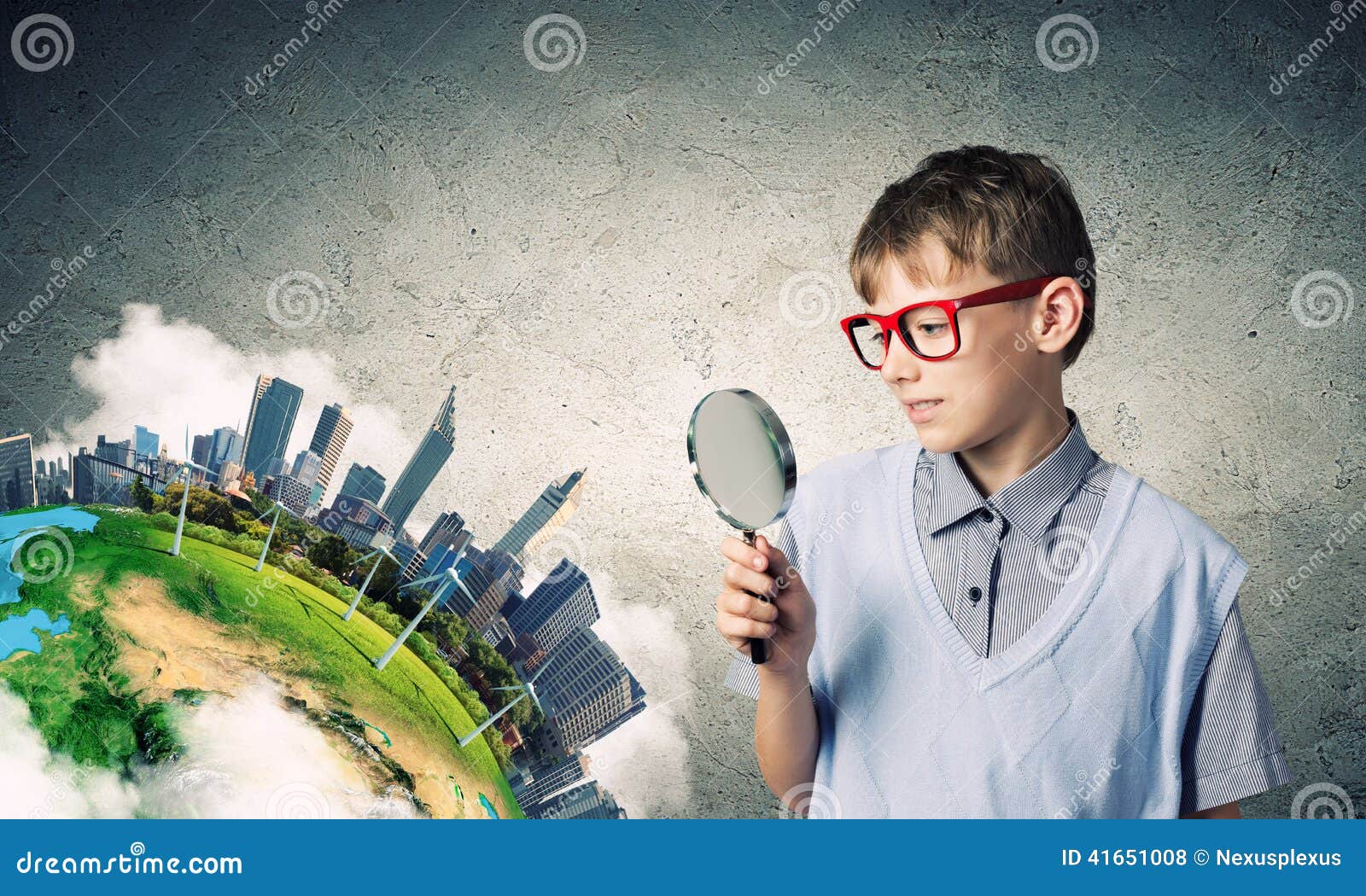 Exploring the world stock photo. Image of magnification - 41651008