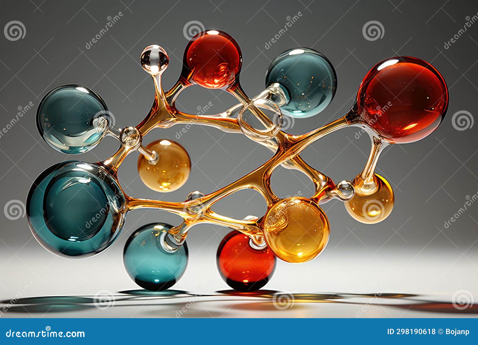 Exploring the World of Molecules Close Up. AI Generated Stock ...