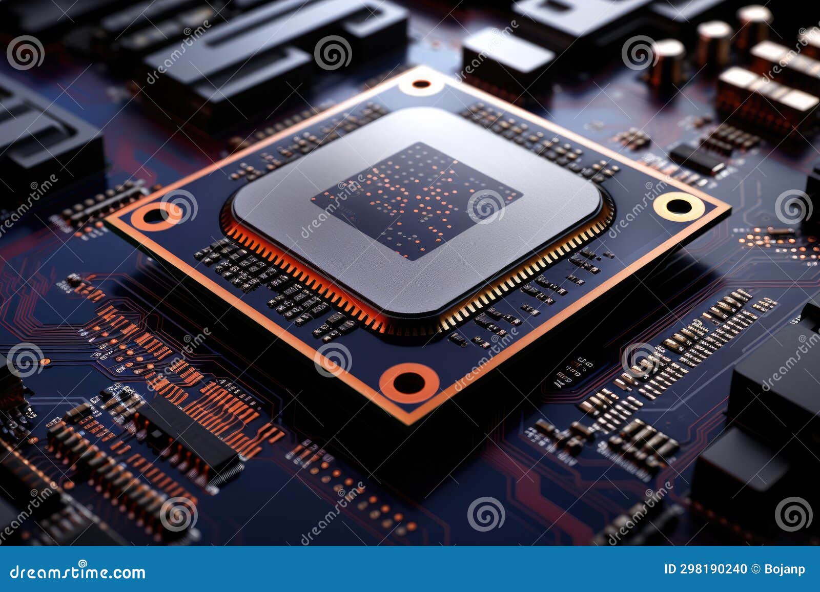 Exploring The World Of Neuromorphic Computing - Illustration. AI ...