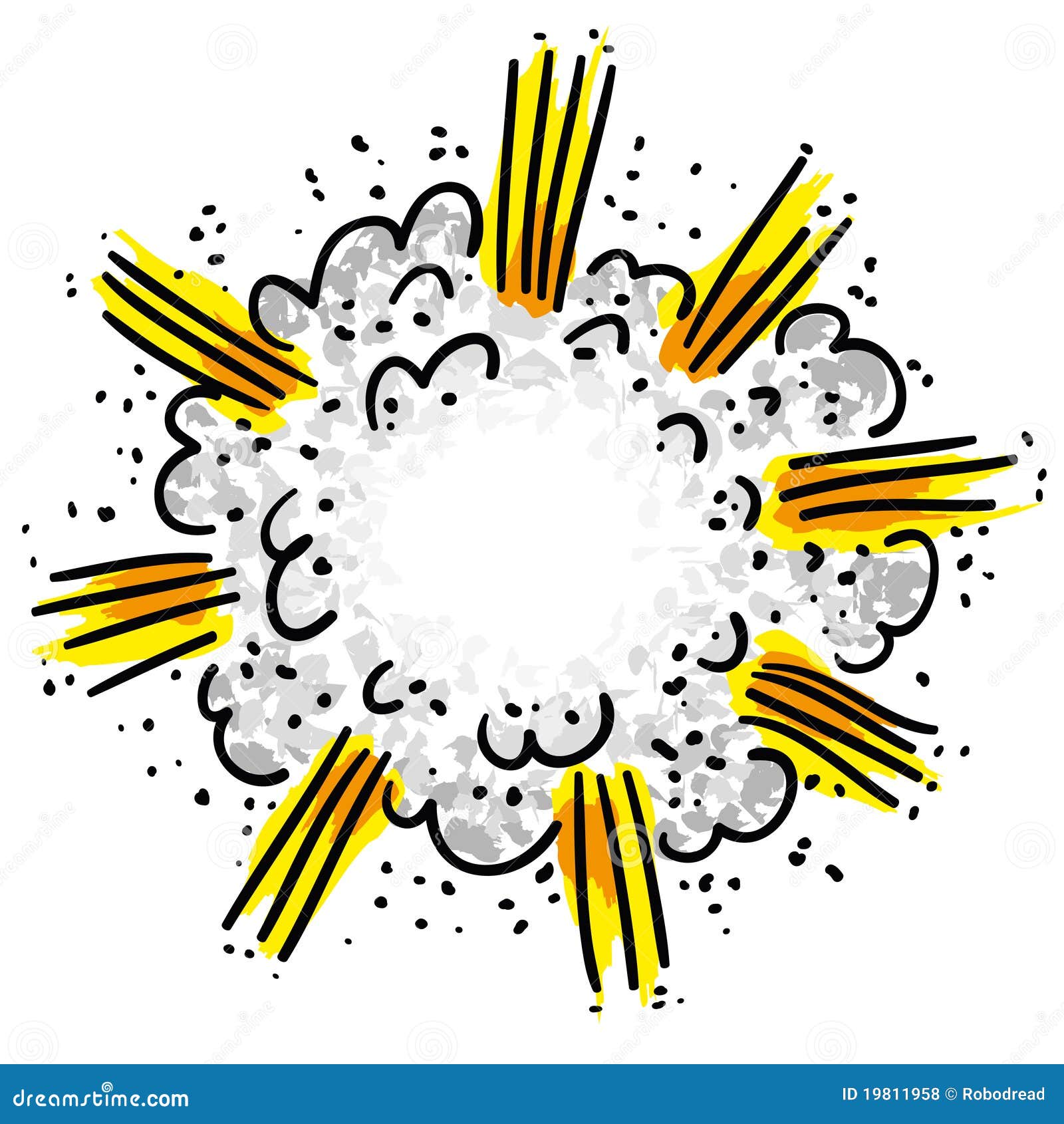 Explosão ilustração do vetor. Ilustração de estrondo - 19811958