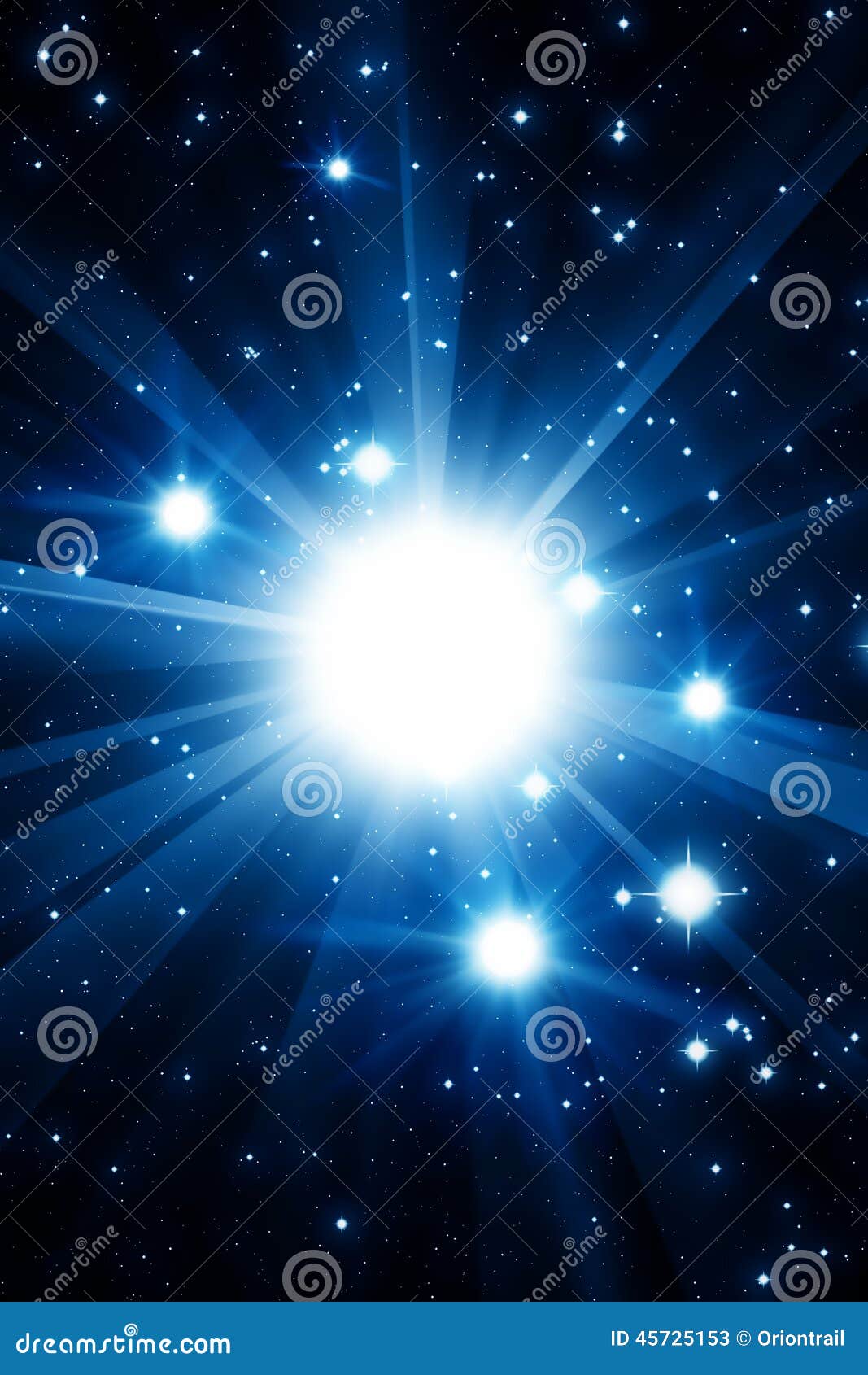 Explosão Da Estrela Da Supernova Ilustração Stock - Ilustração de ...