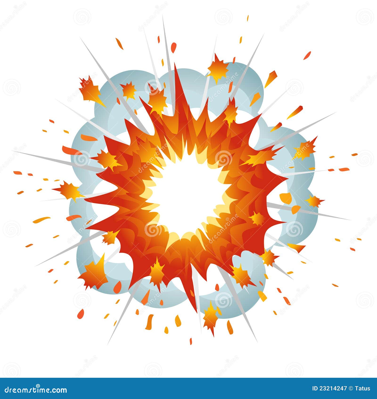 Explosão. Vetor-Ilustração ilustração do vetor. Ilustração de colorido ...