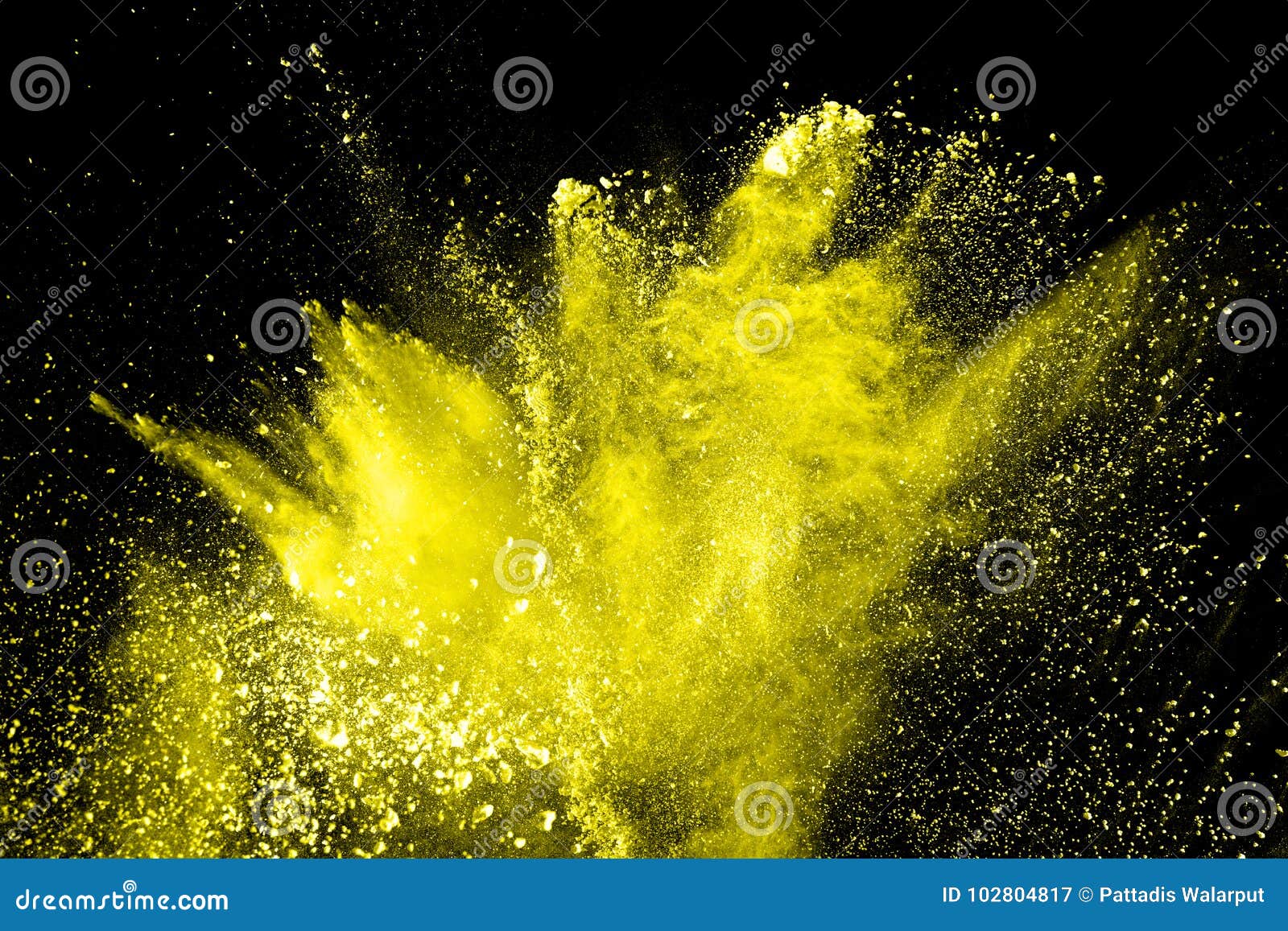 Explosión Amarilla Abstracta Del Polvo Imagen de archivo - Imagen de ...