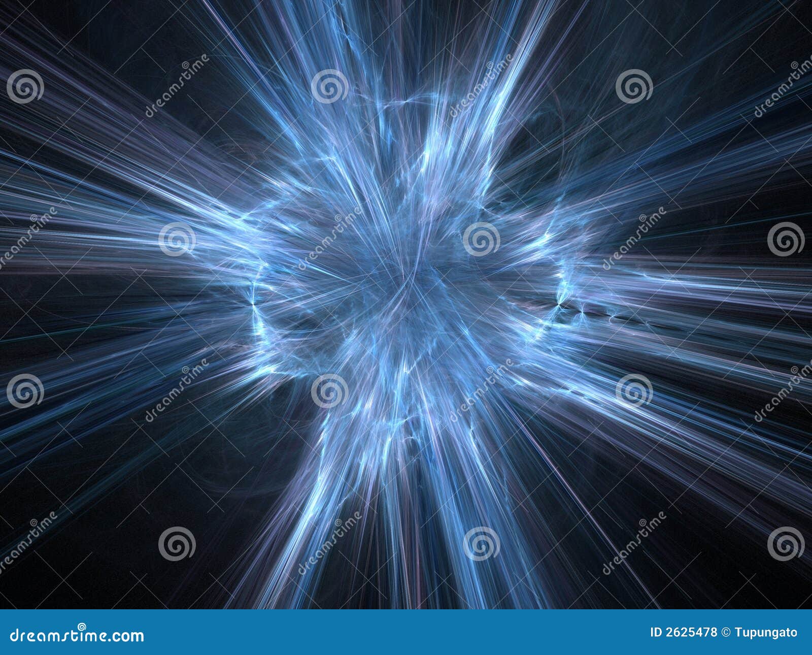 Explosión Azul 3D De La Noche Stock de ilustración - Ilustración de ...