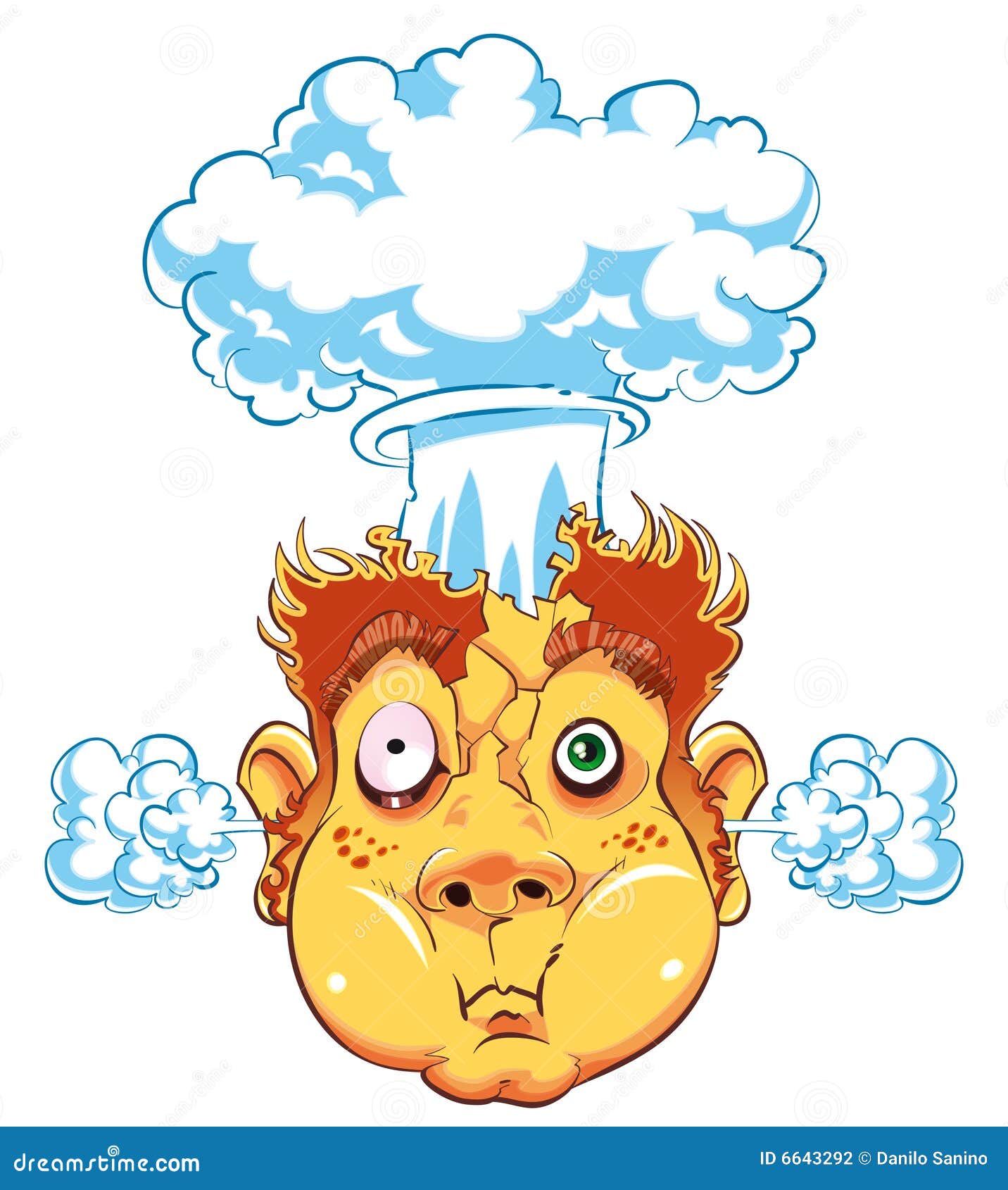 Explosión del carácter ilustración del vector. Ilustración de ...