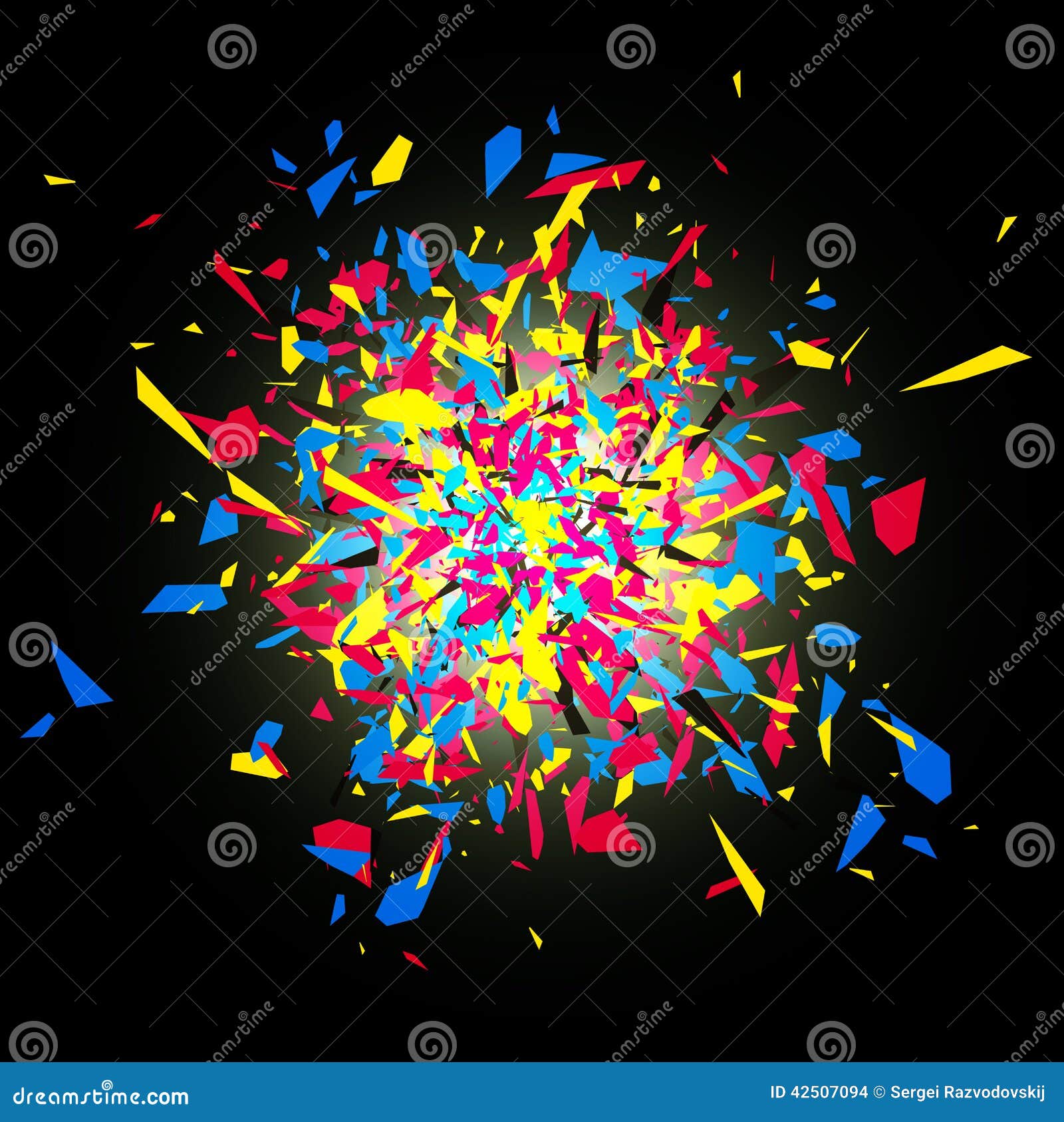 Explosión Del Extracto De CMYK Ilustración del Vector - Ilustración de ...