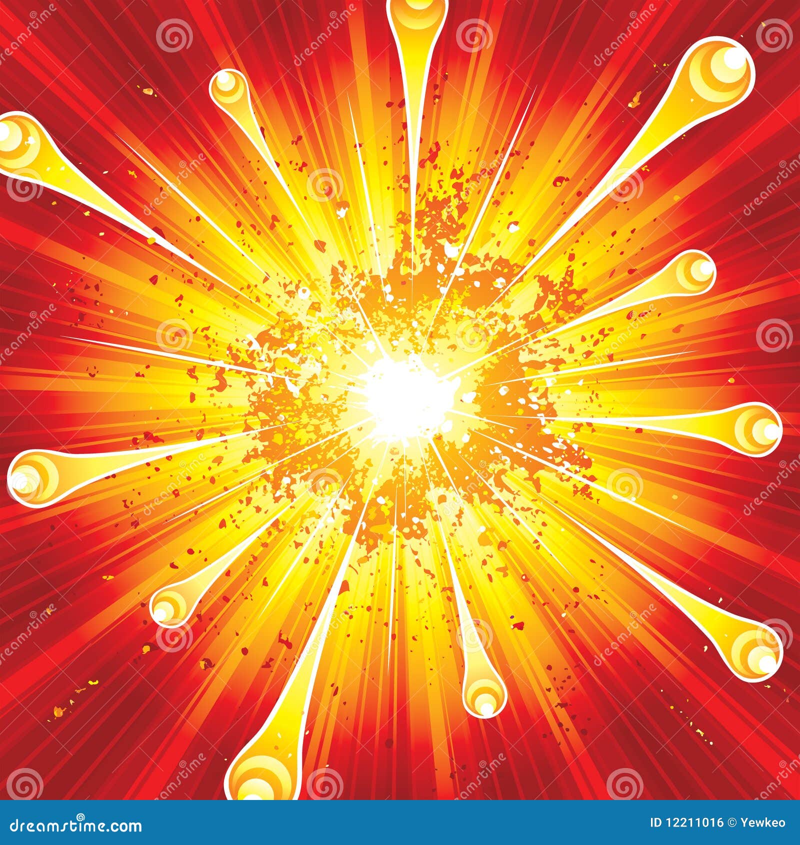 Explosie vector illustratie. Illustration of exploderen - 12211016