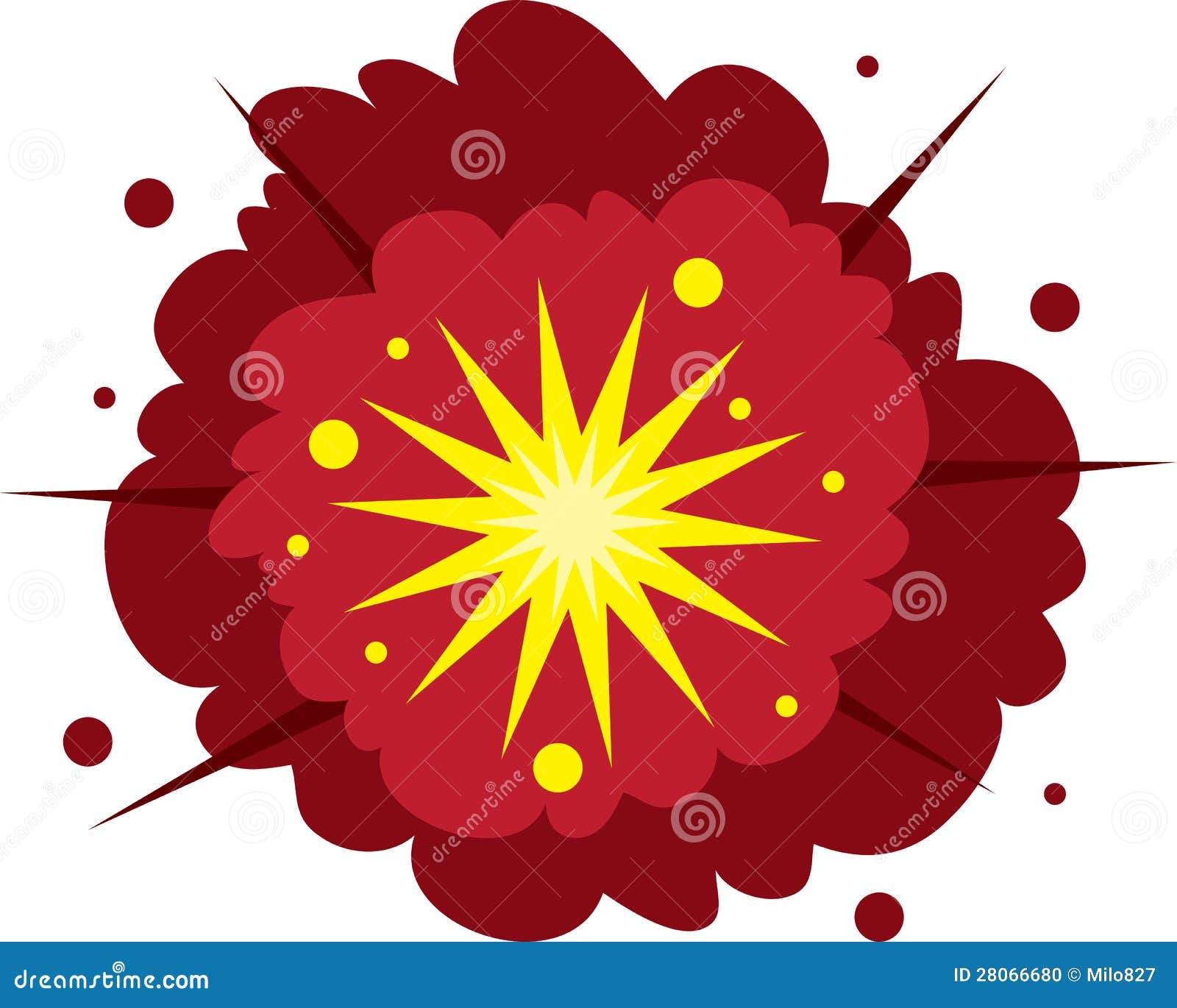 Explosie vector illustratie. Illustration of explosie - 28066680