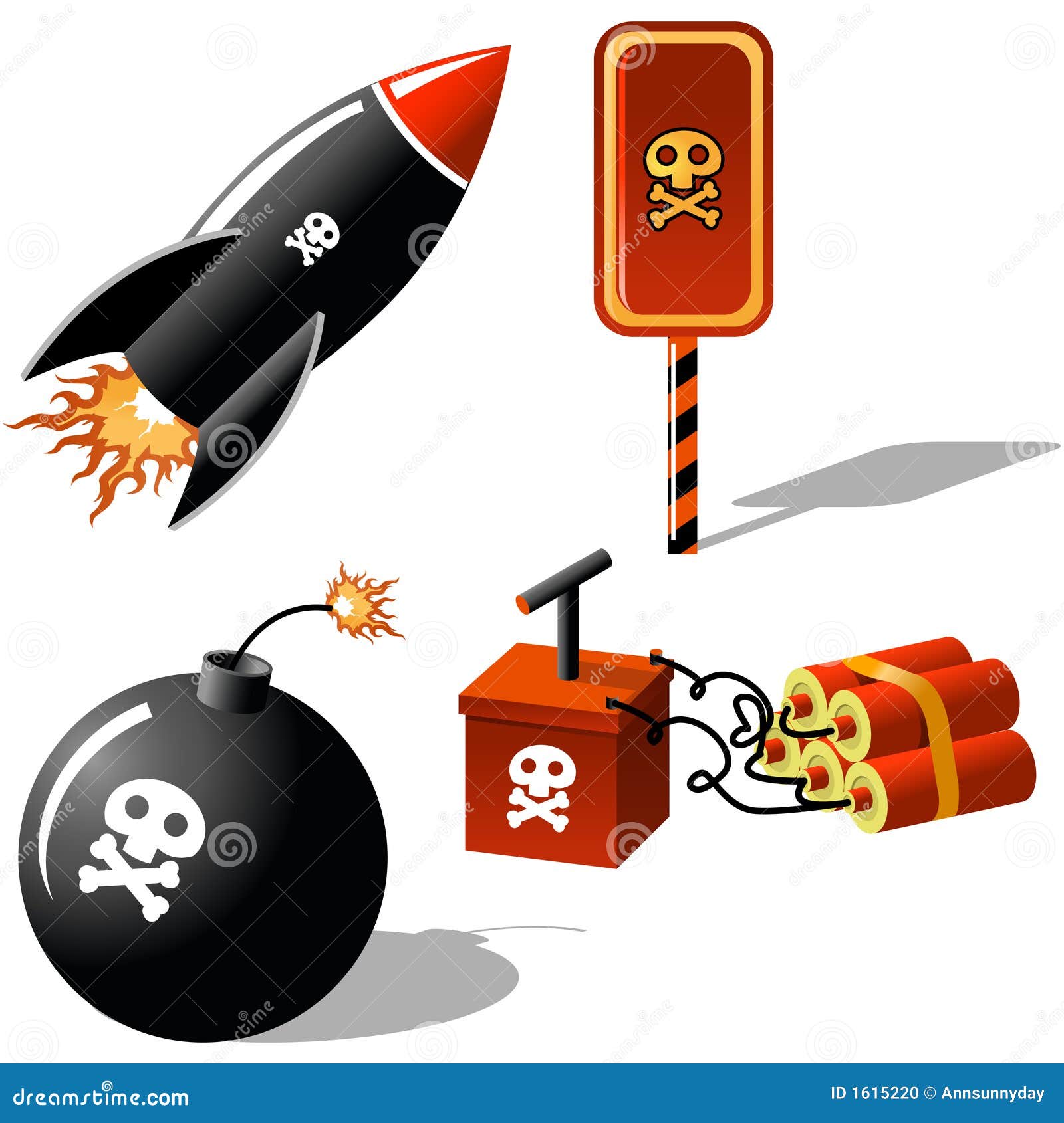 Explosief vector illustratie. Illustration of dood, bombardeer - 1615220