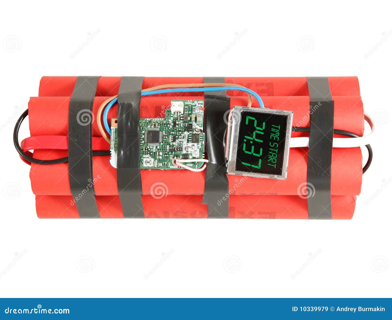 Explosief - echte foto stock afbeelding. Image of aftelprocedure - 10339979