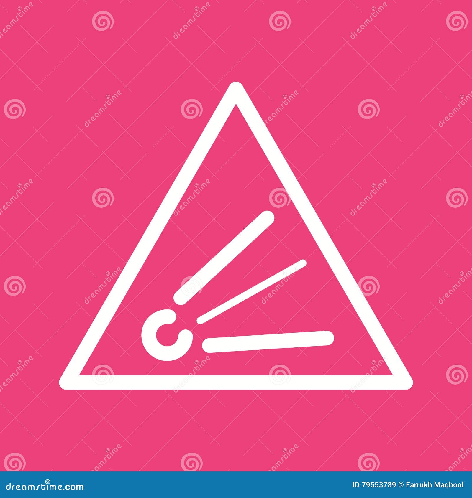 Explosief Materiaal vector illustratie. Illustration of teken - 79553789