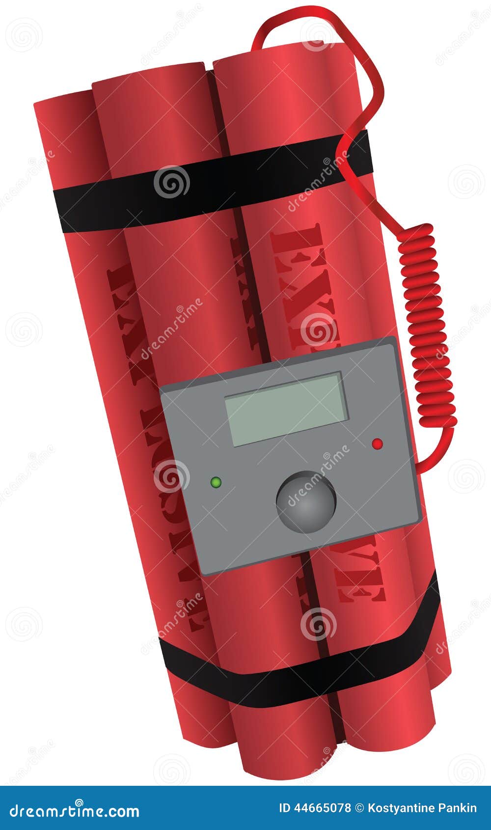 Explosieven Digitale Zekering Vector Illustratie - Illustration of ...