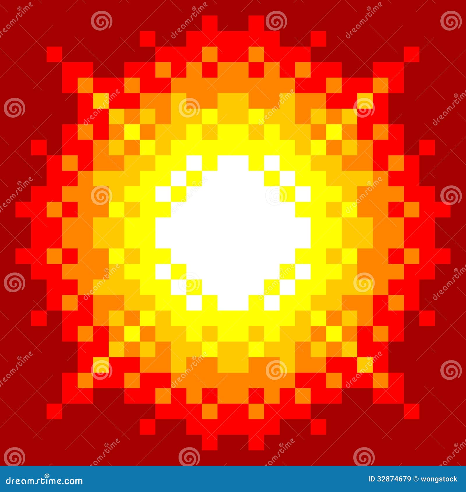 Explosion à 8 Bits De Pixel-art Illustration de Vecteur - Illustration ...