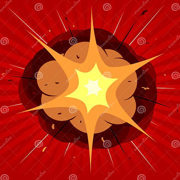 Explosion stock vector. Illustration of explode, style - 22920008