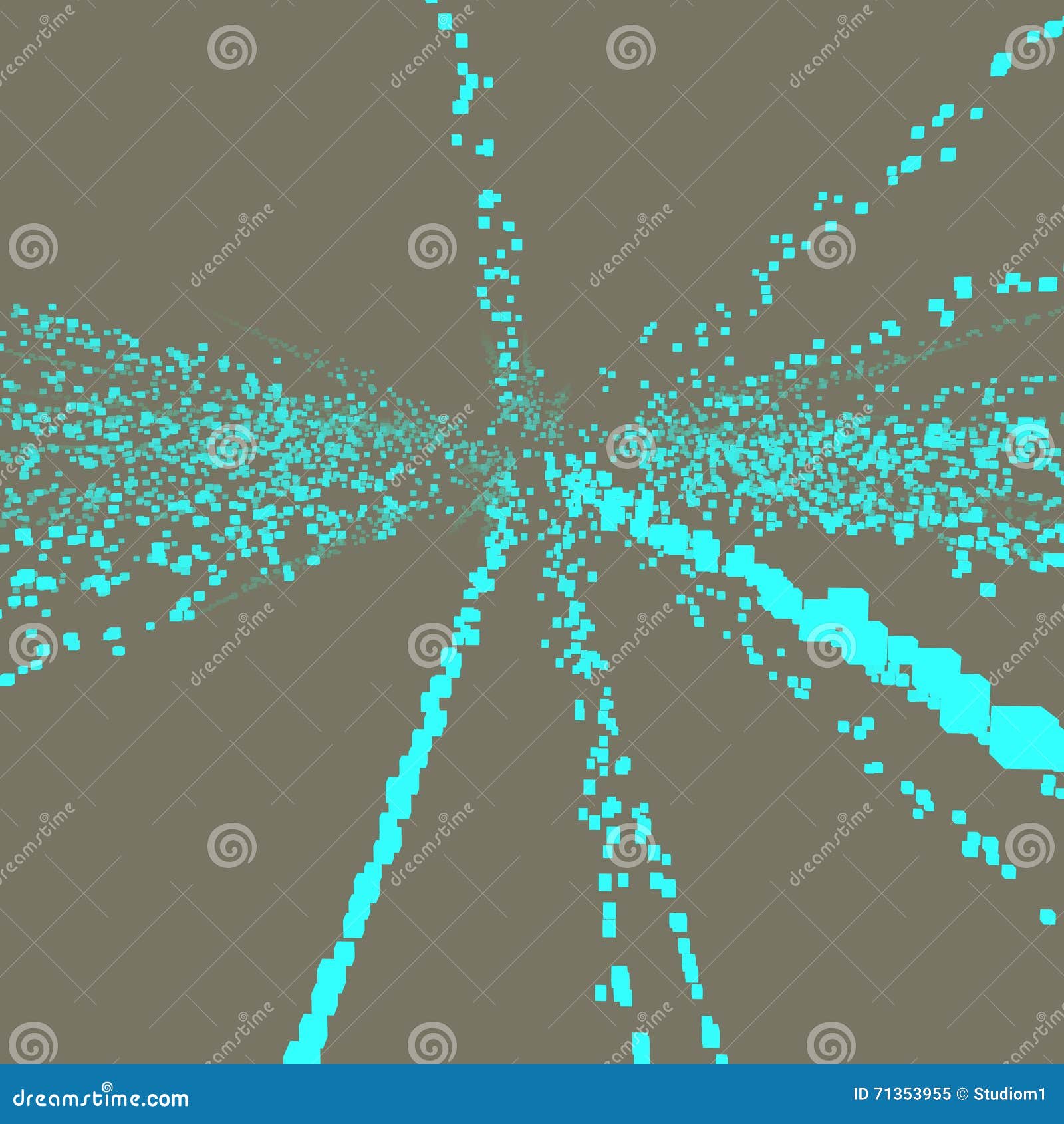 Explosion. Abstract Dynamic Background. Science and Connection Concept ...