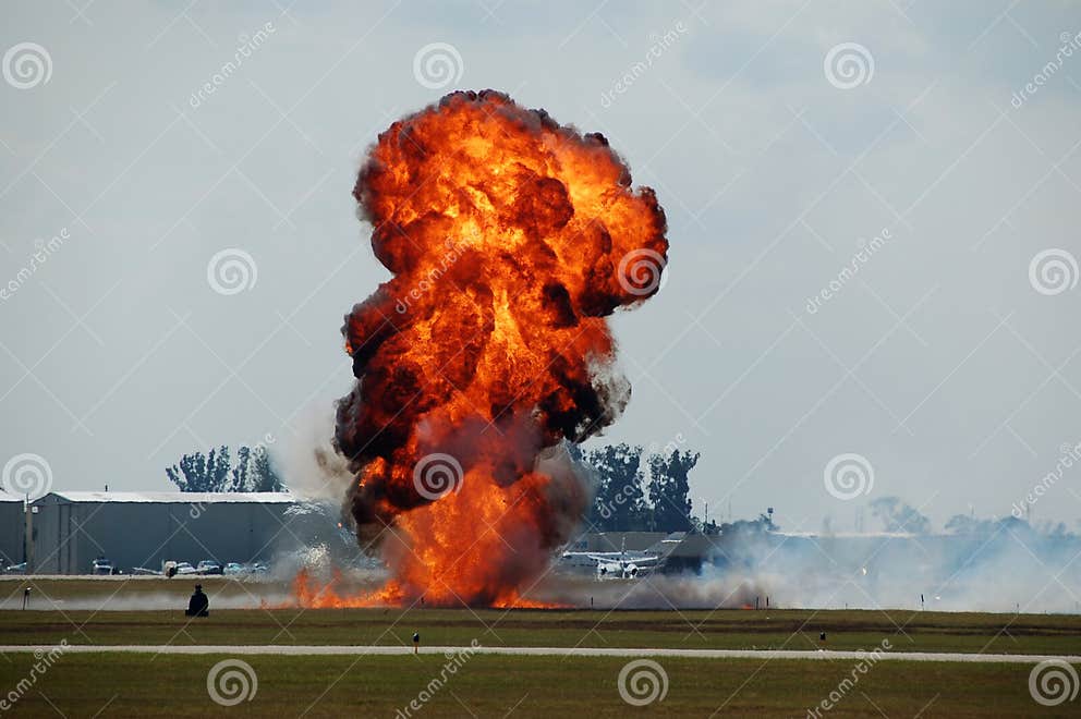 Explosion at airport stock image. Image of fire, burn - 1508003