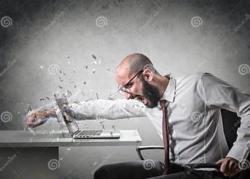 Explosion of anger stock image. Image of notebook, destroy - 52144735