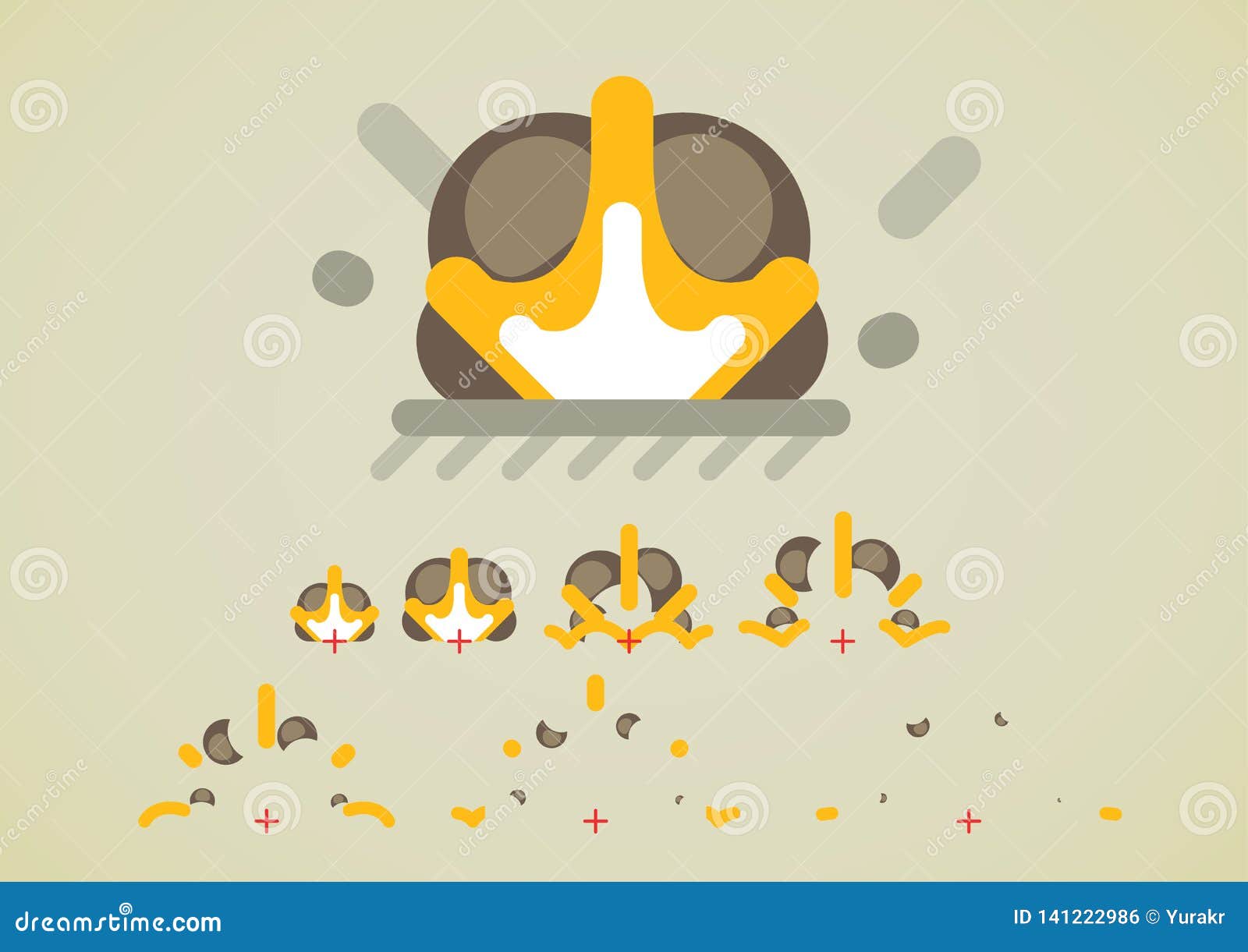 Explosion FX Effect for Video Games Stock Vector - Illustration of fire ...