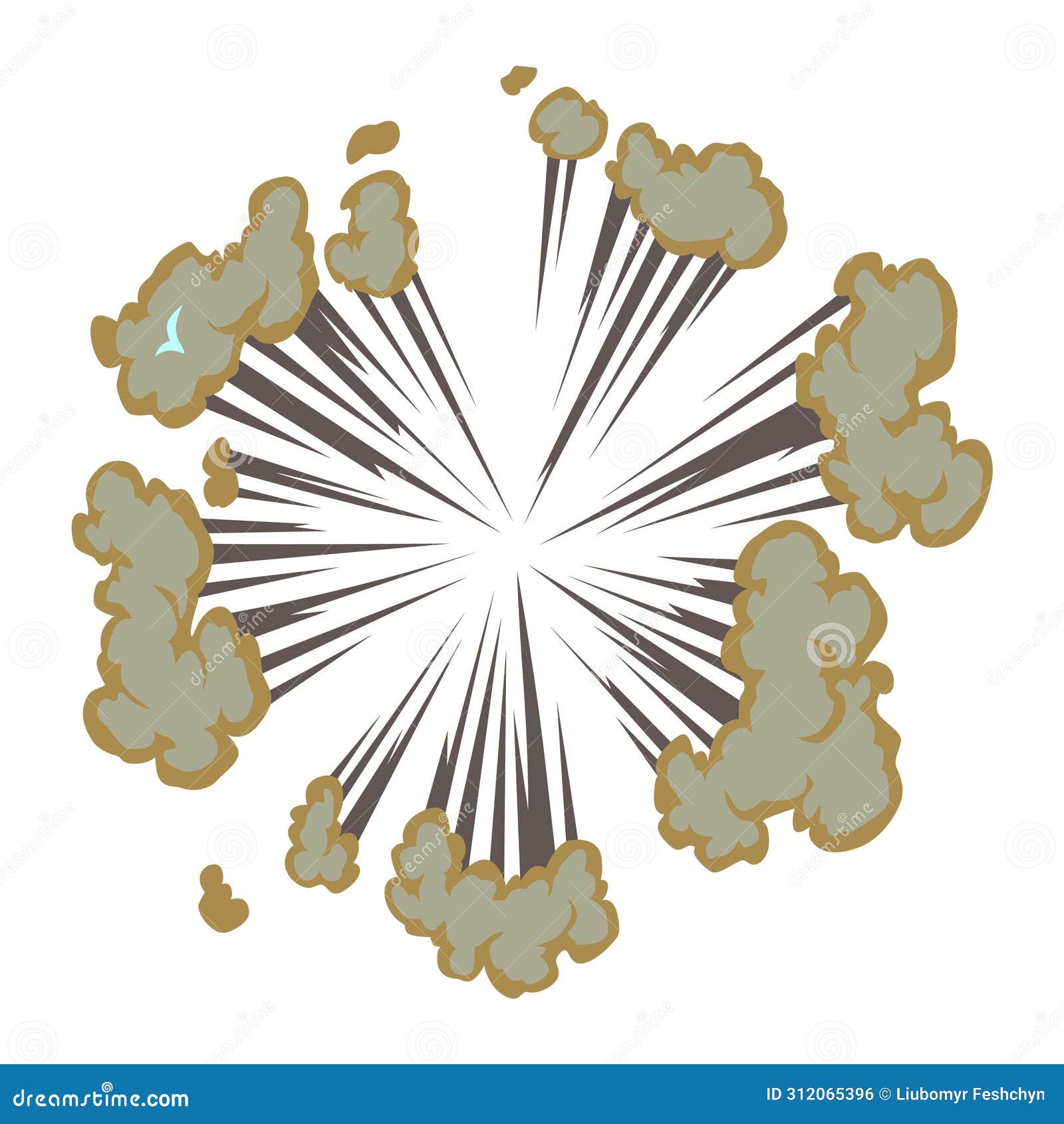 Explosion Animation. Cartoon Burst Effect of Vector Comic Boom and Bang ...