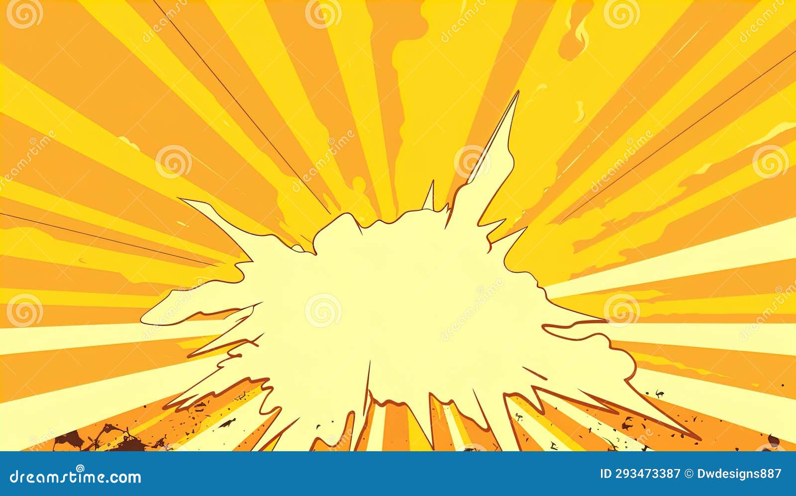 An Explosion in Anime Style. Stock Illustration - Illustration of ...