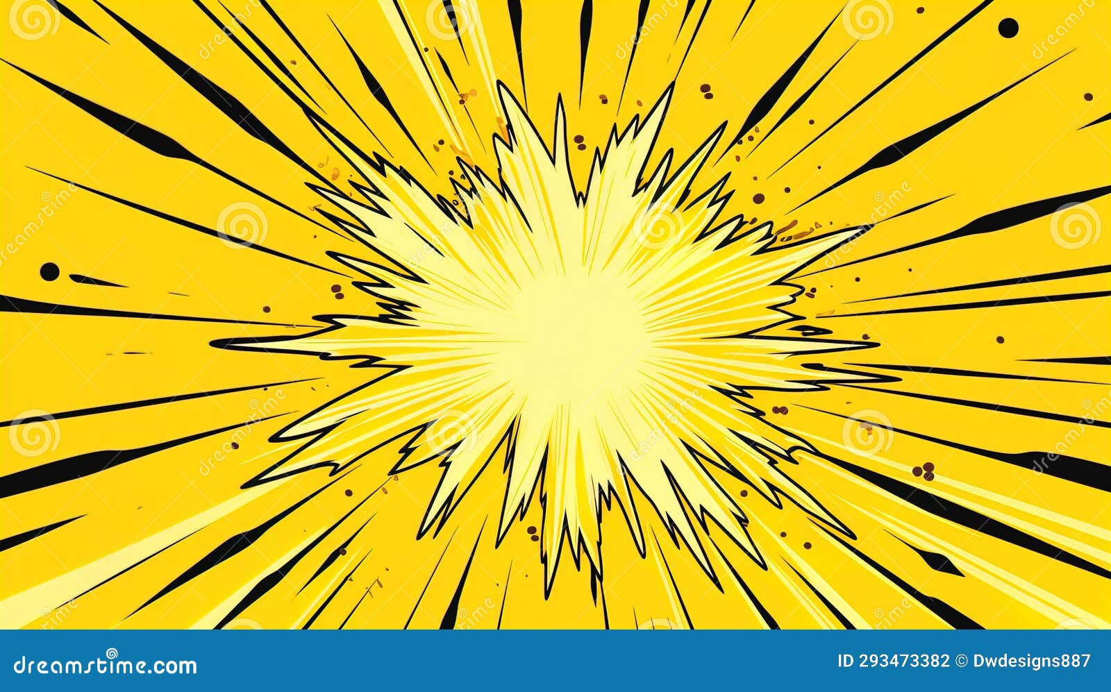 An Explosion in Anime Style. Stock Illustration - Illustration of ...