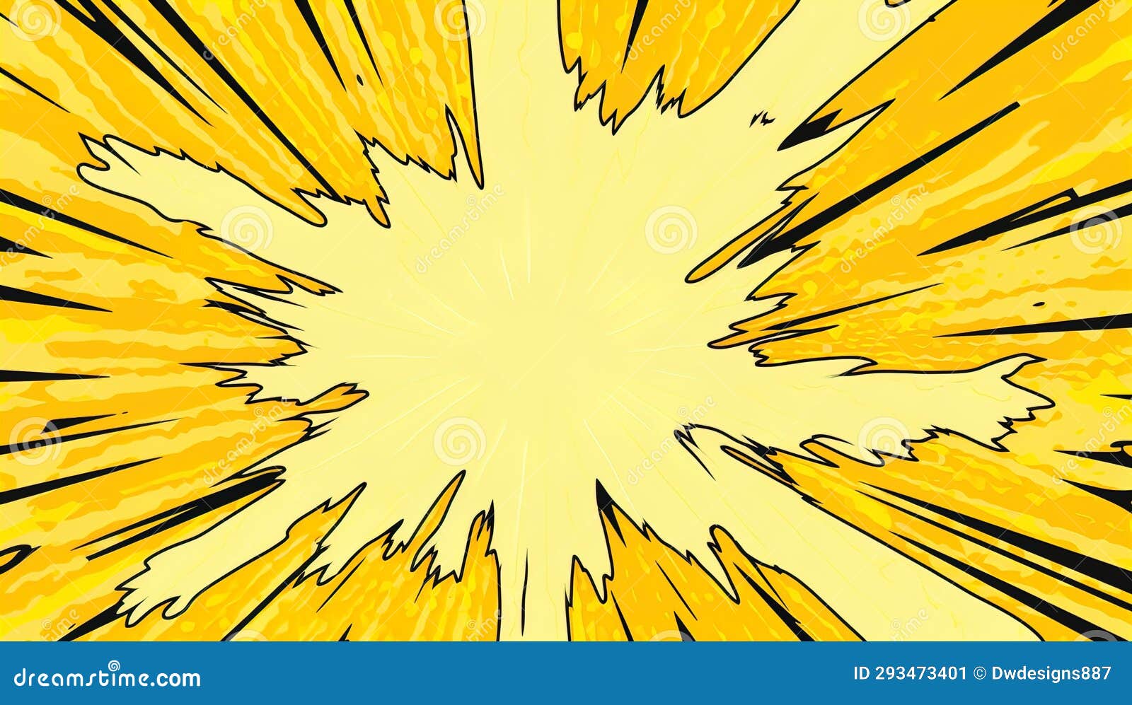 An Explosion in Anime Style. Stock Illustration - Illustration of ...