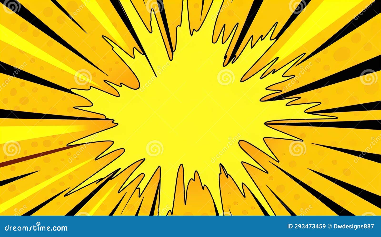 An Explosion in Anime Style. Stock Illustration - Illustration of ...