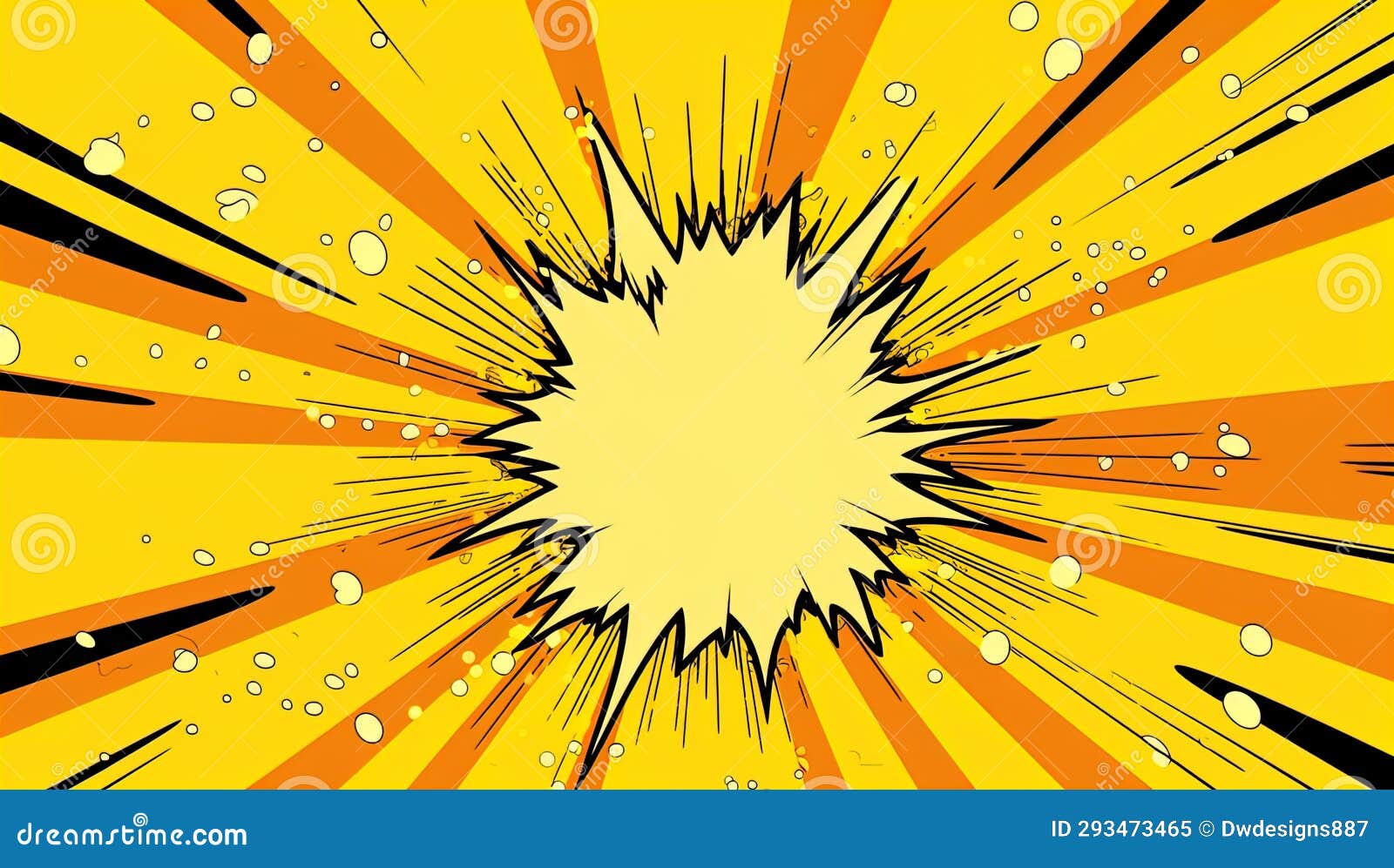 An Explosion in Anime Style. Stock Illustration - Illustration of style ...
