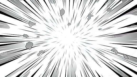 An Explosion in Anime Style. Stock Illustration - Illustration of ...