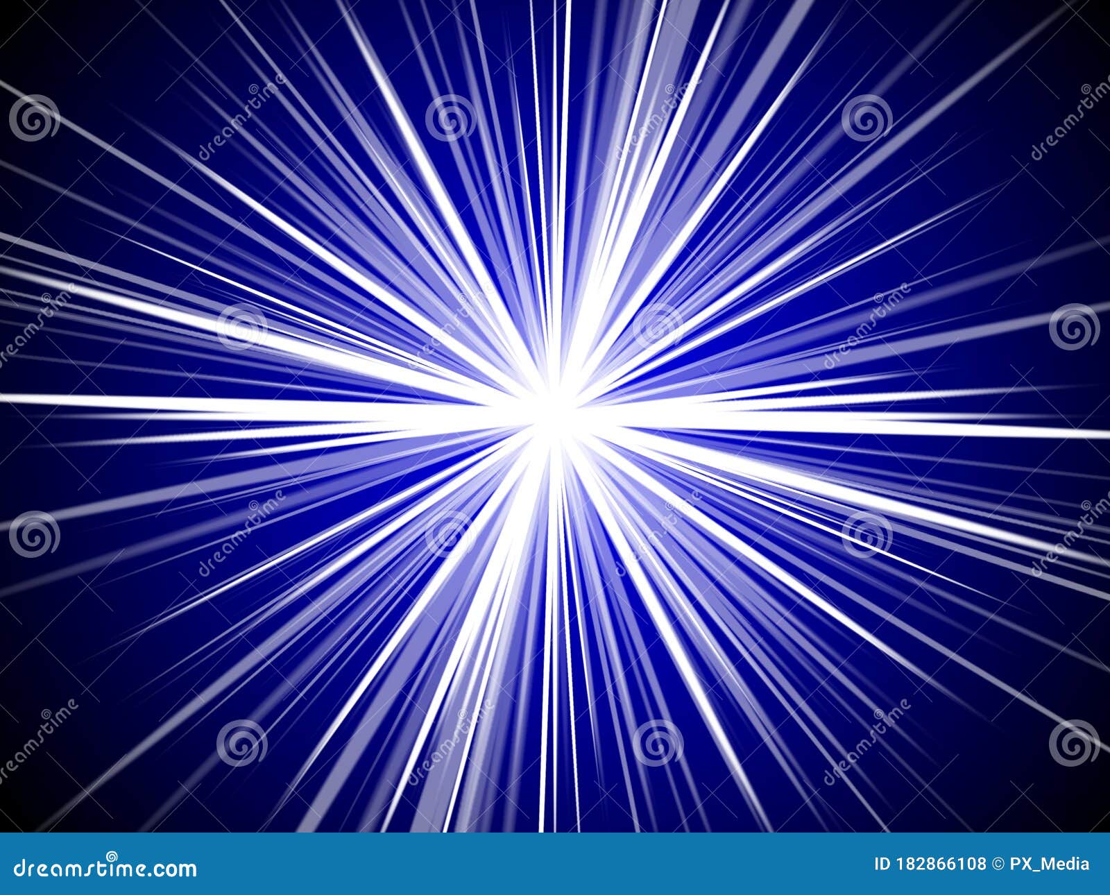 Abstract White and Blue Explosion Background Stock Illustration ...