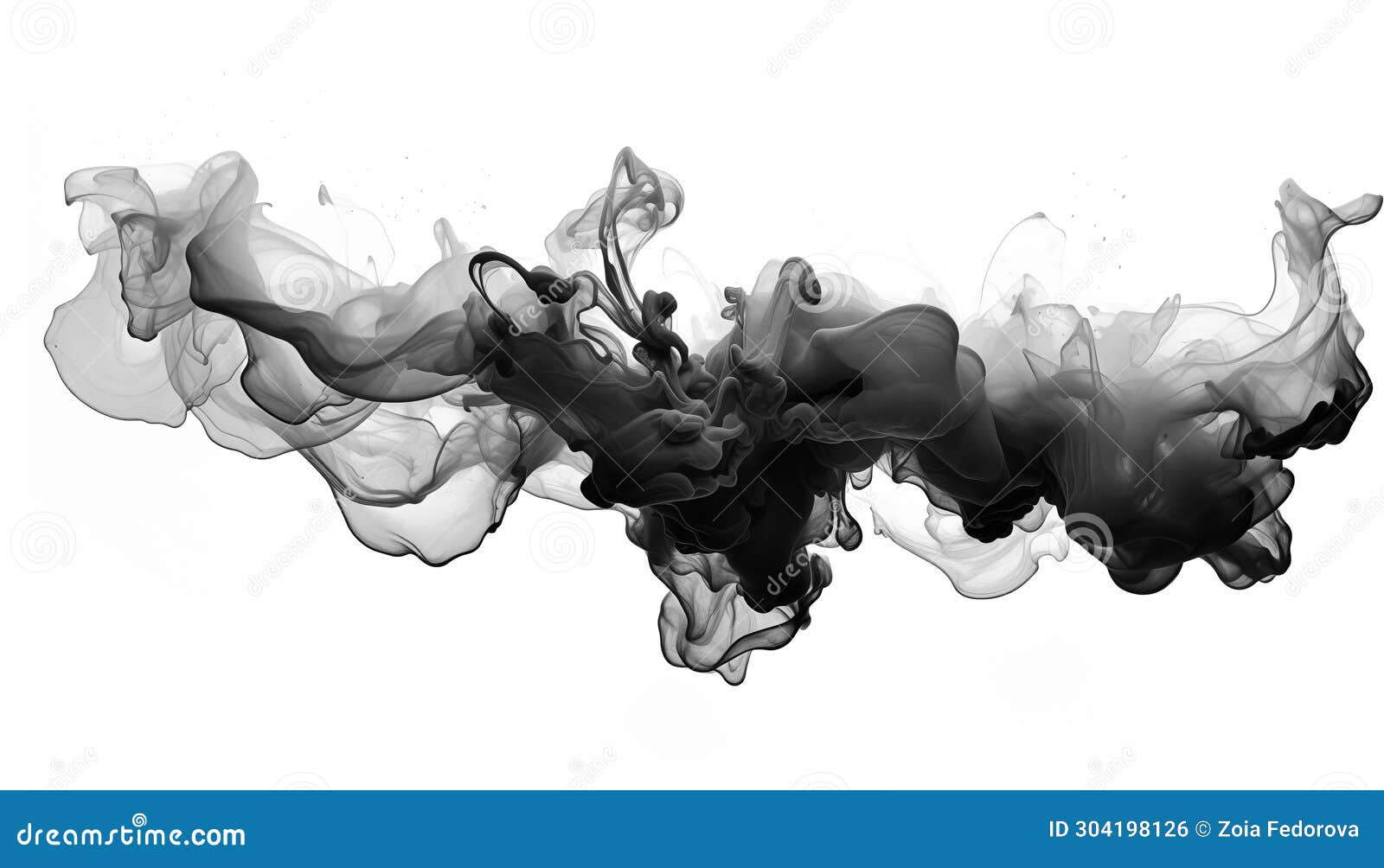 Explosion of Black Acrylic Ink Stock Illustration - Illustration of ...