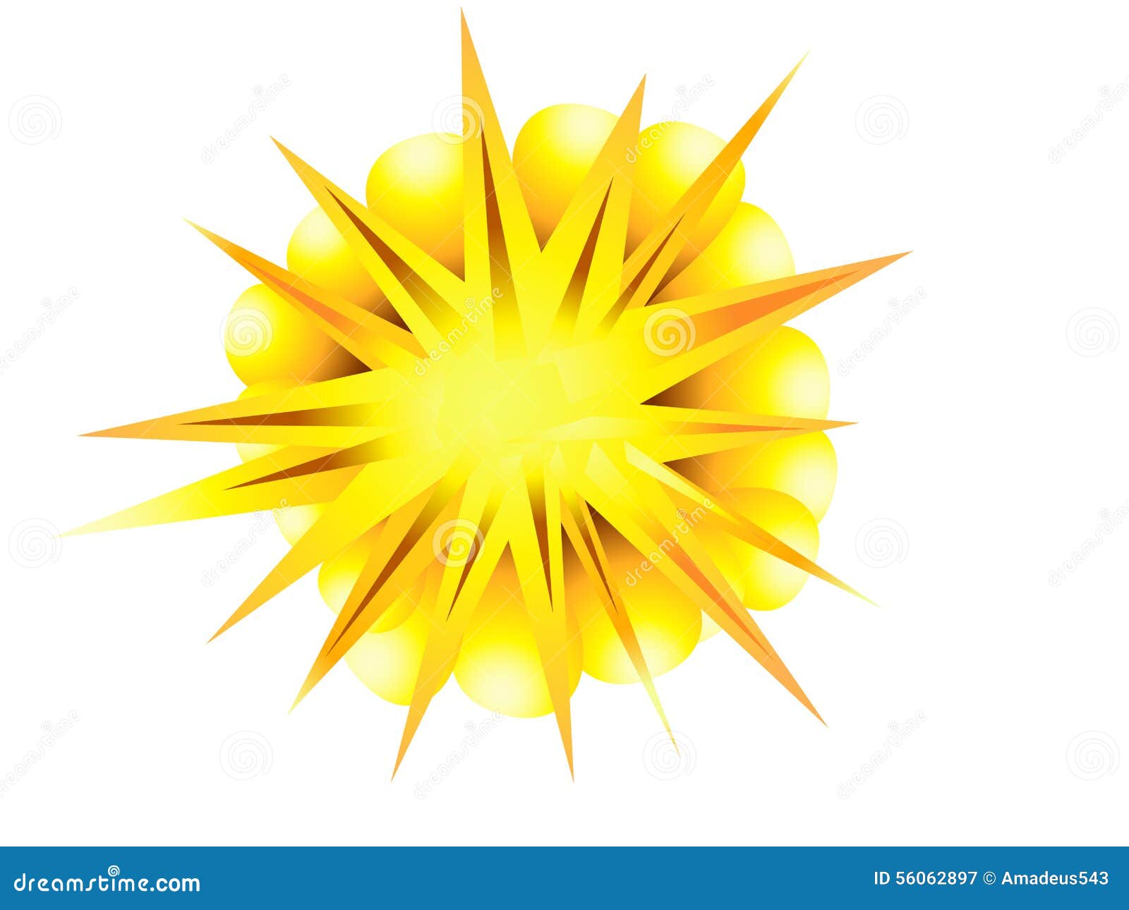 Explosion, Blast Symbol Element Vector Illustration Stock Vector ...