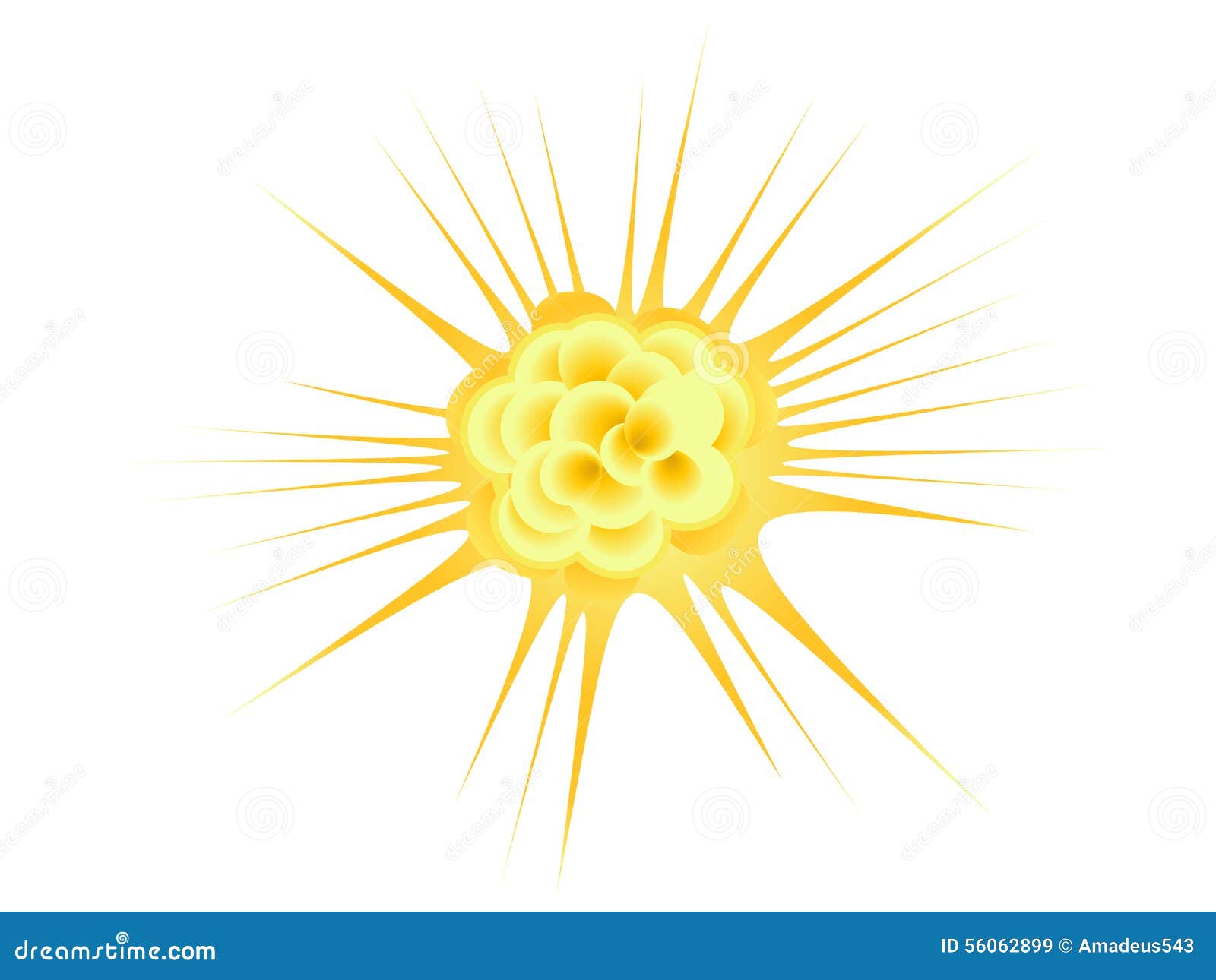 Explosion, Blast Symbol Element Vector Illustration Stock Vector ...