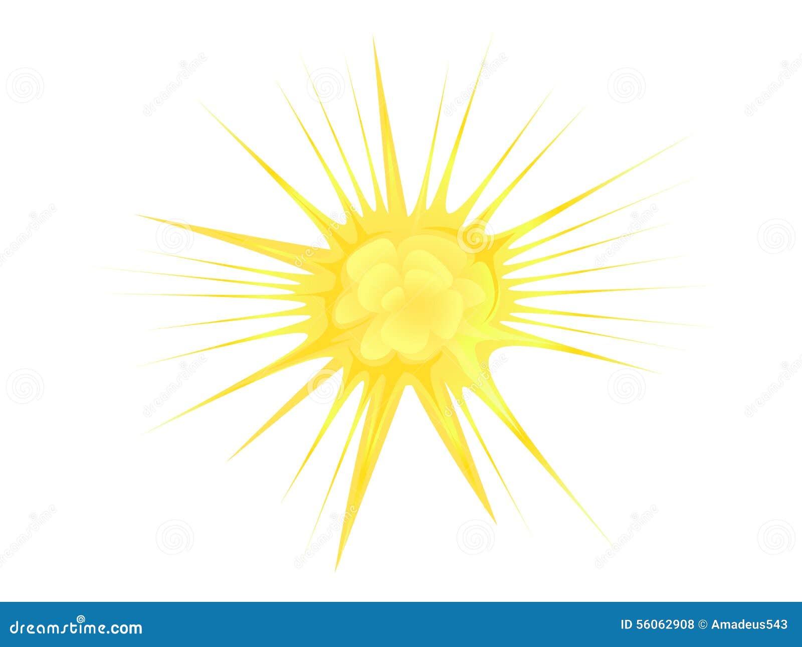 Explosion, Blast Symbol Element Vector Illustration Stock Vector ...