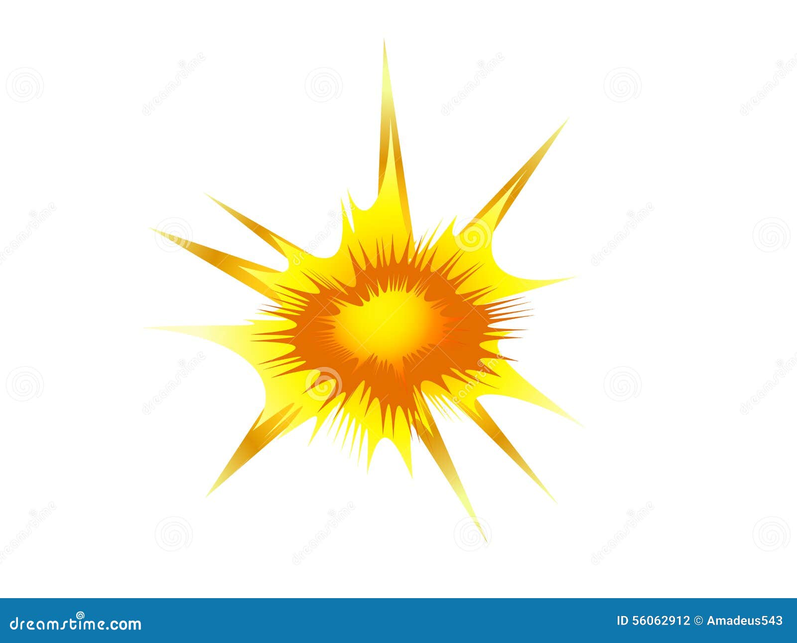 Explosion, Blast Symbol Element Vector Illustration Stock Vector ...
