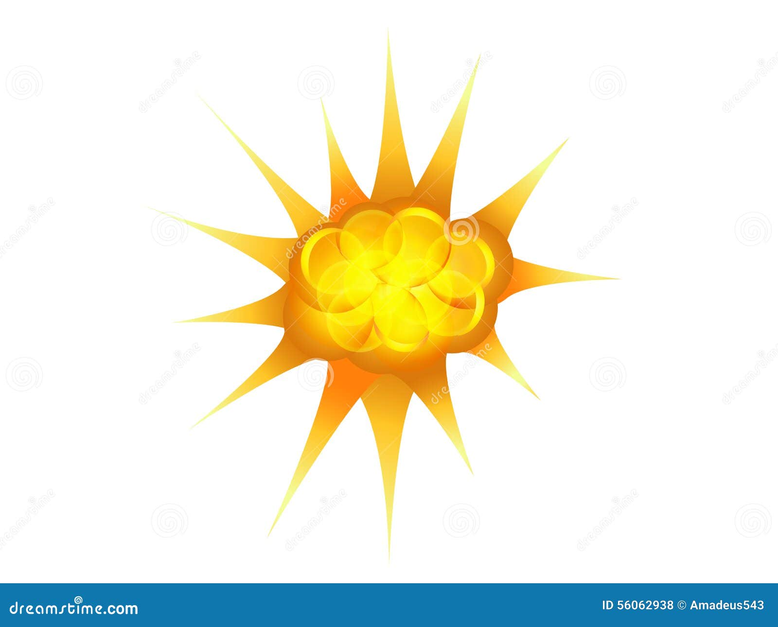 Explosion, Blast Symbol Element Vector Illustration Stock Vector ...