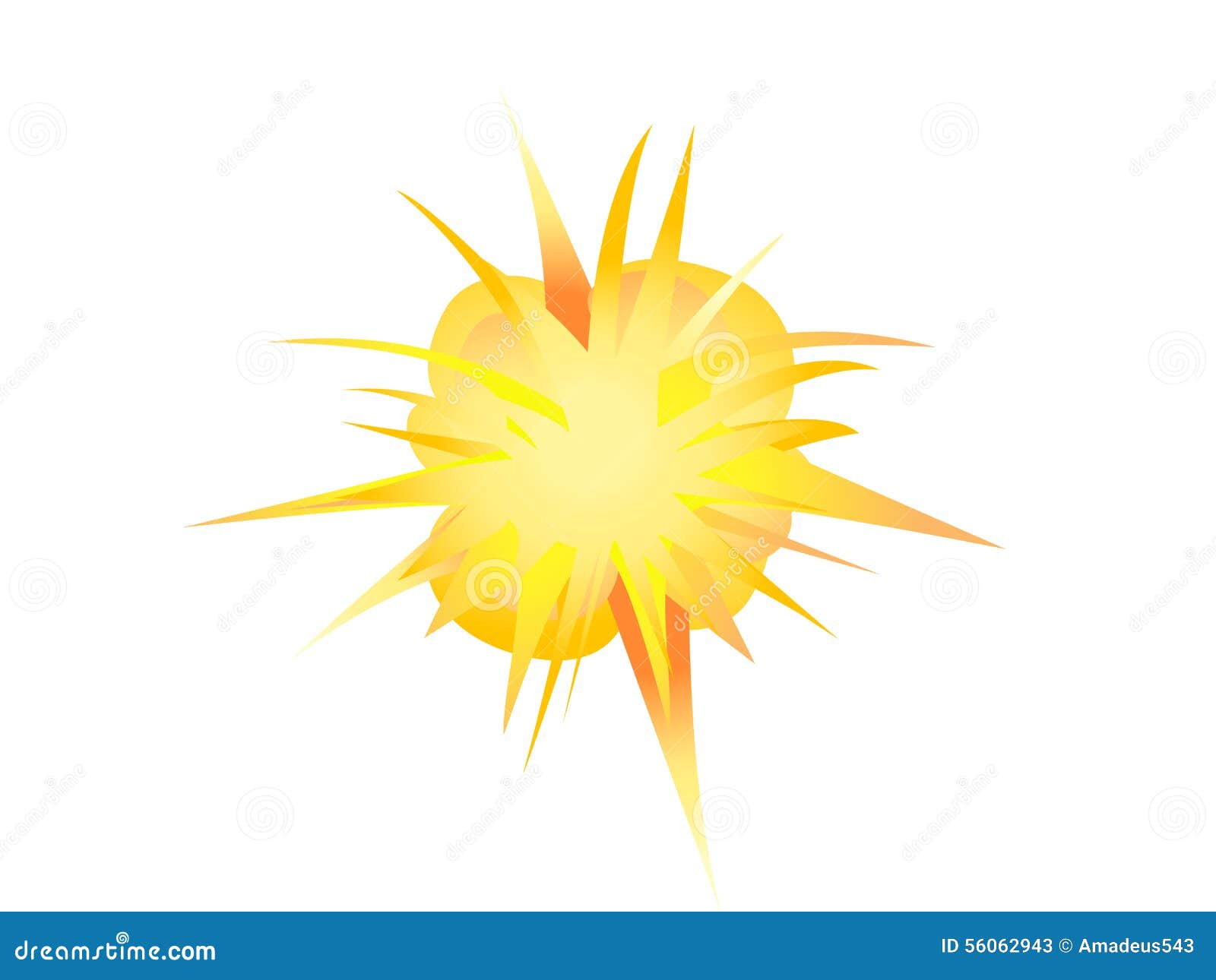 Explosion, Blast Symbol Element Vector Illustration Stock Vector ...