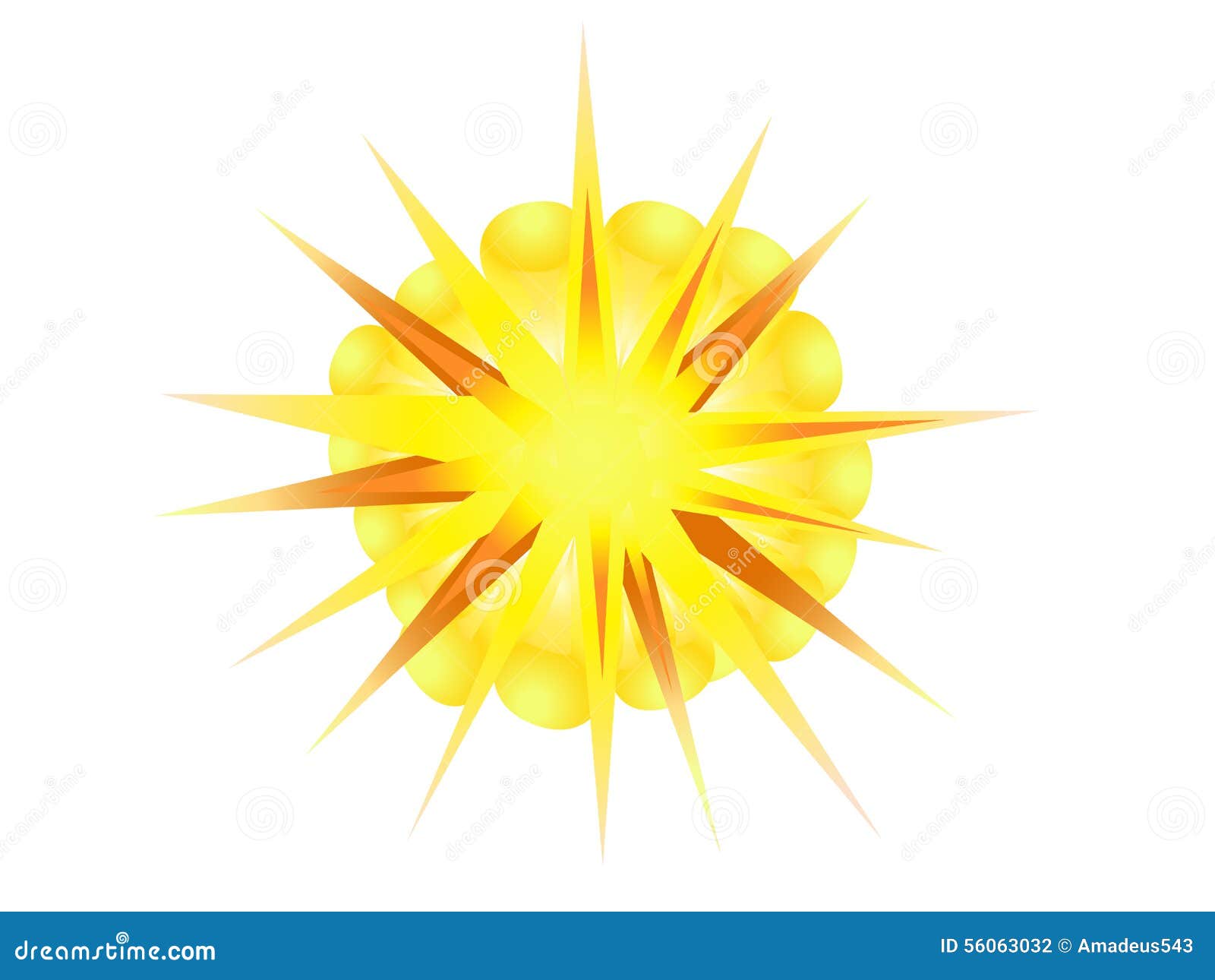 Explosion, Blast Symbol Element Vector Illustration Stock Vector ...