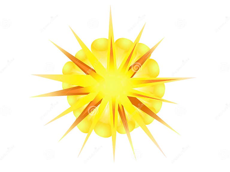 Explosion, Blast Symbol Element Vector Illustration Stock Vector ...