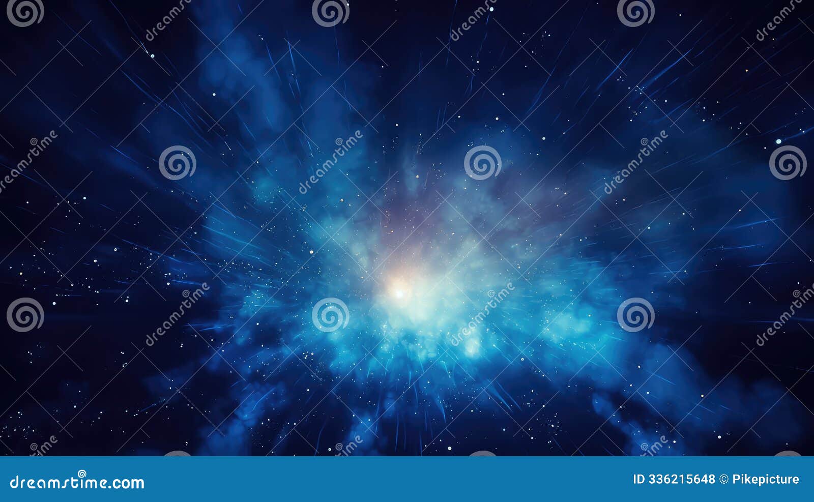 Explosion blue star burst stock illustration. Illustration of blue ...