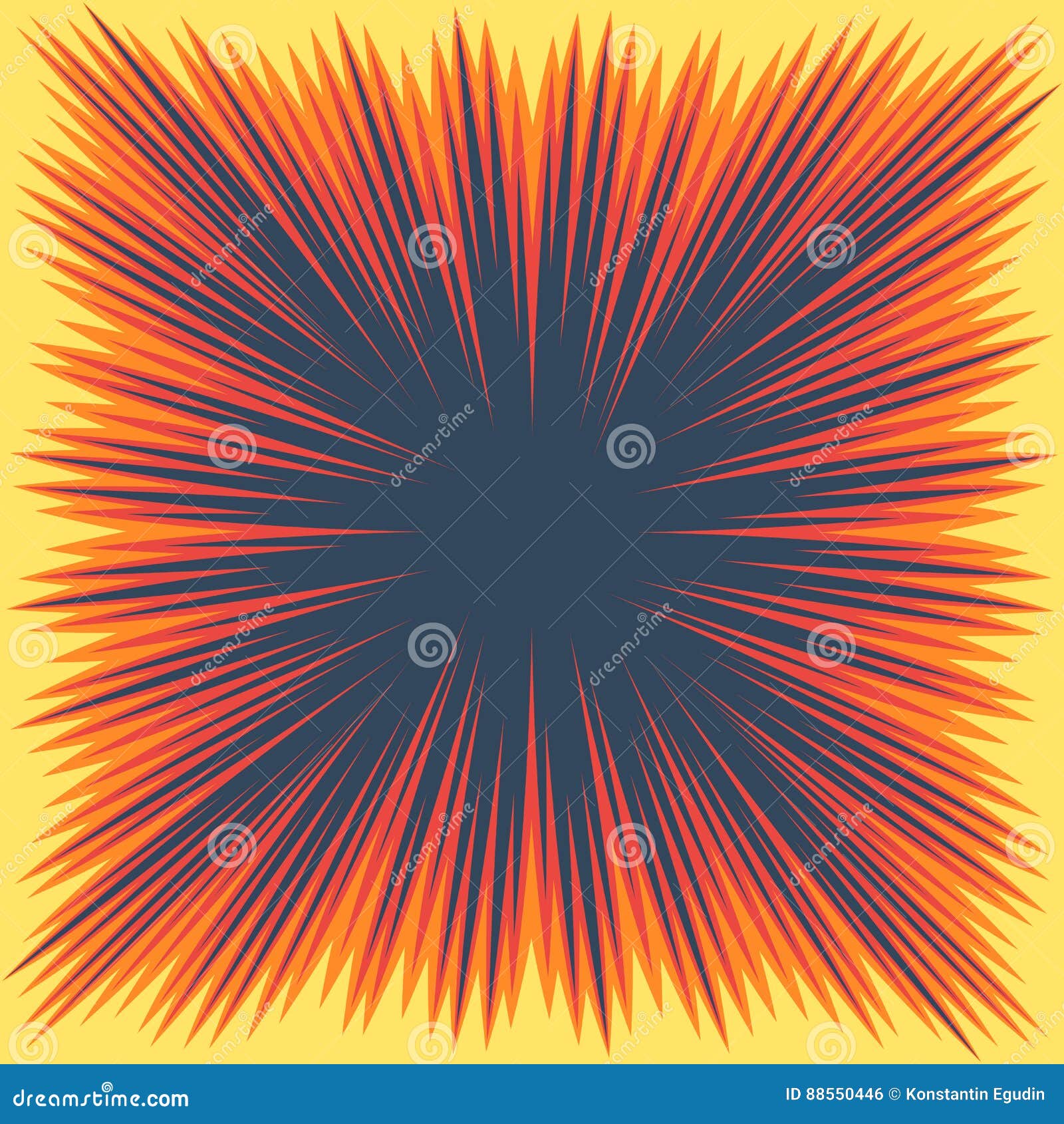 Explosion boom frame stock vector. Illustration of line - 88550446